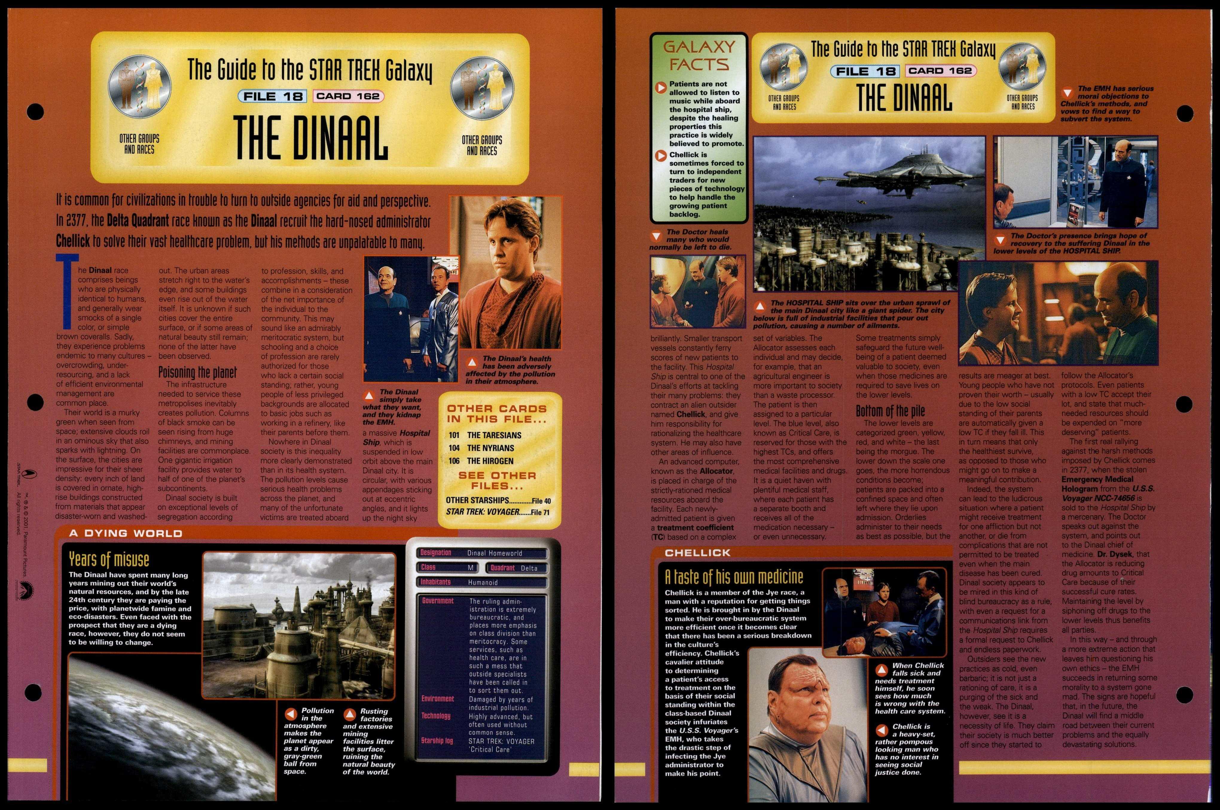 The Dinaal - Other Groups & Races - Star Trek Fact File Page