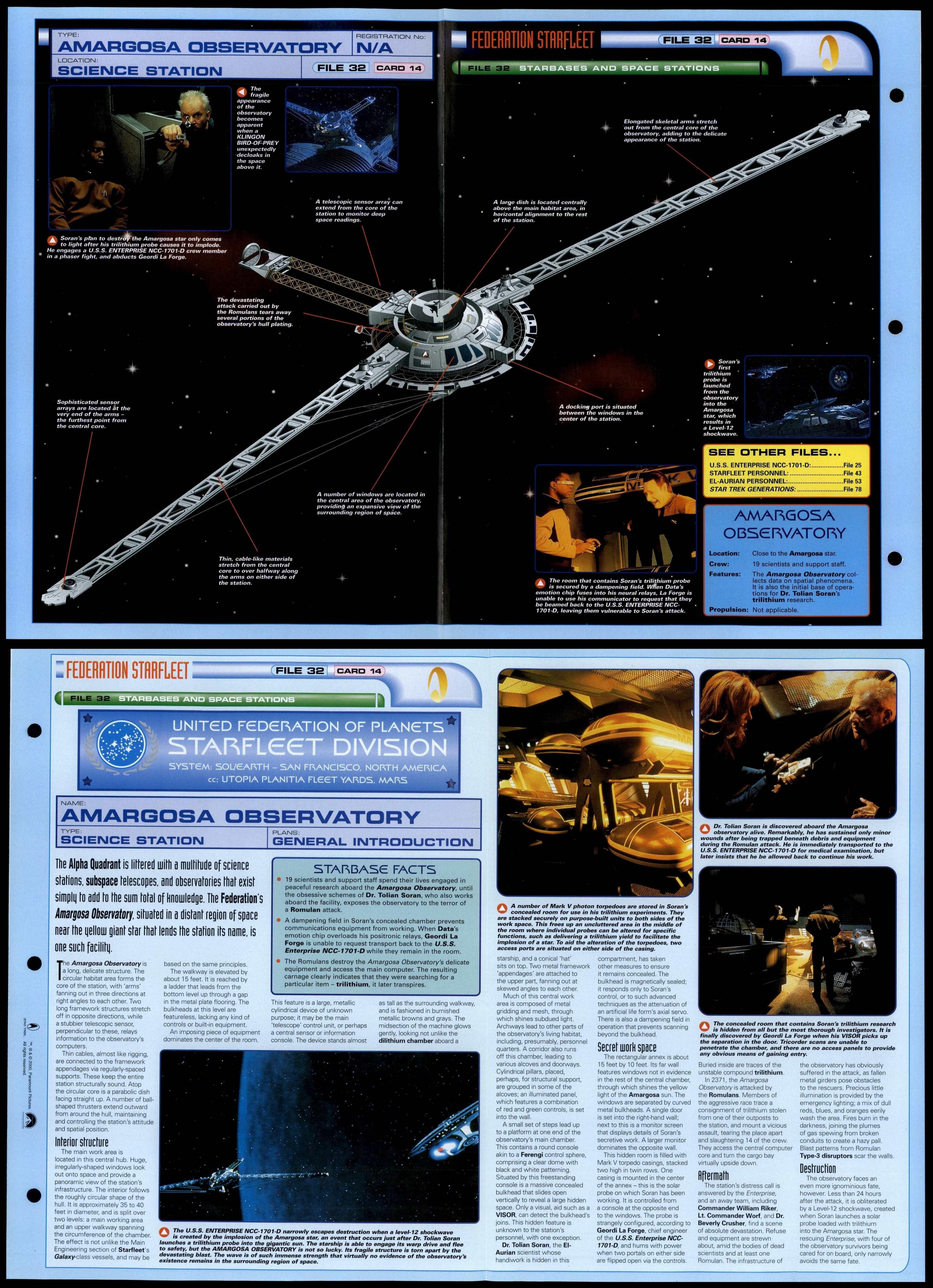 Amargosa Observtory - Starbases & Space Stations - Star Trek Fact File ...