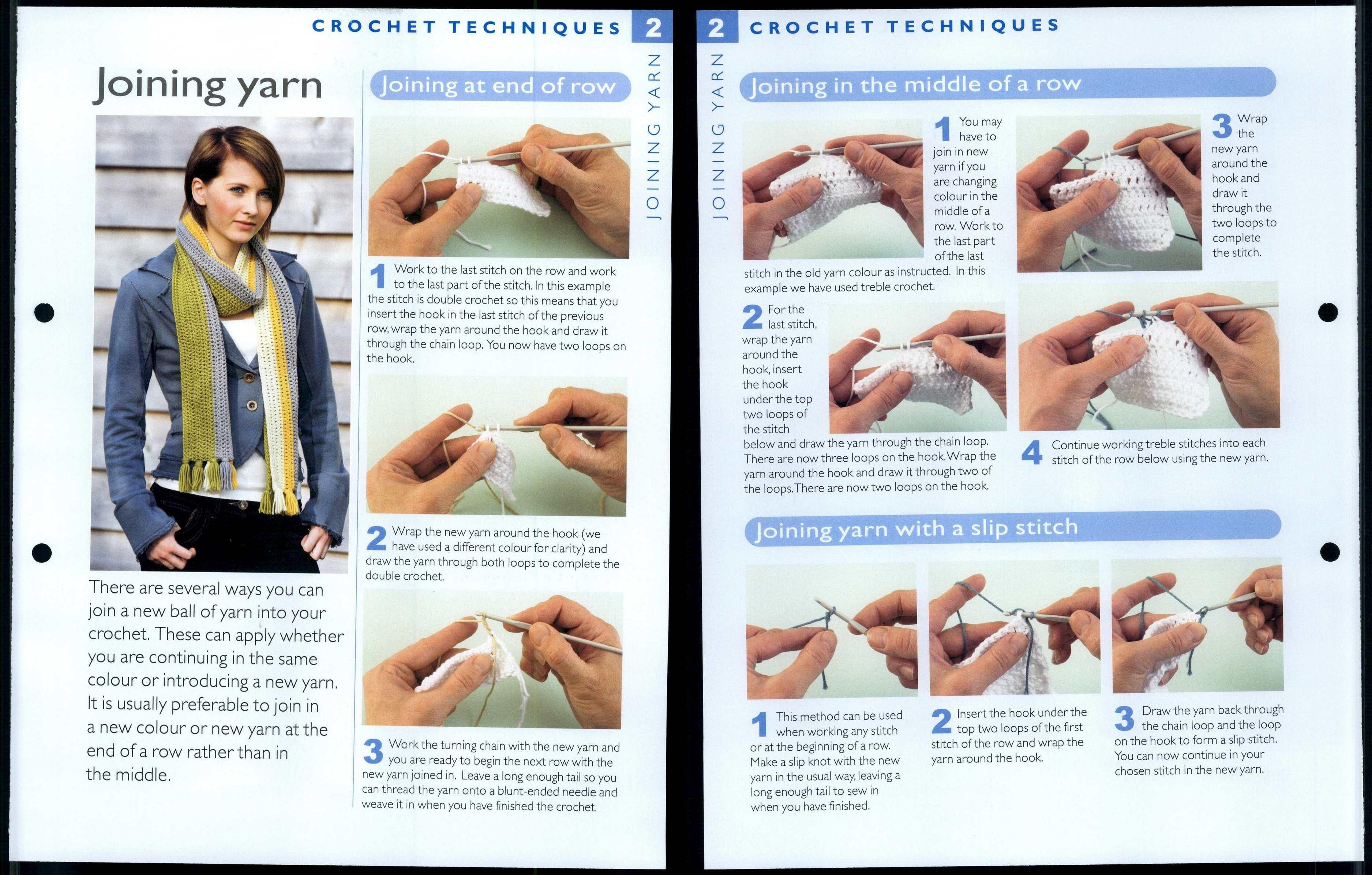 Joining Yarn #2 Techniques - The Art Of Crochet Pattern