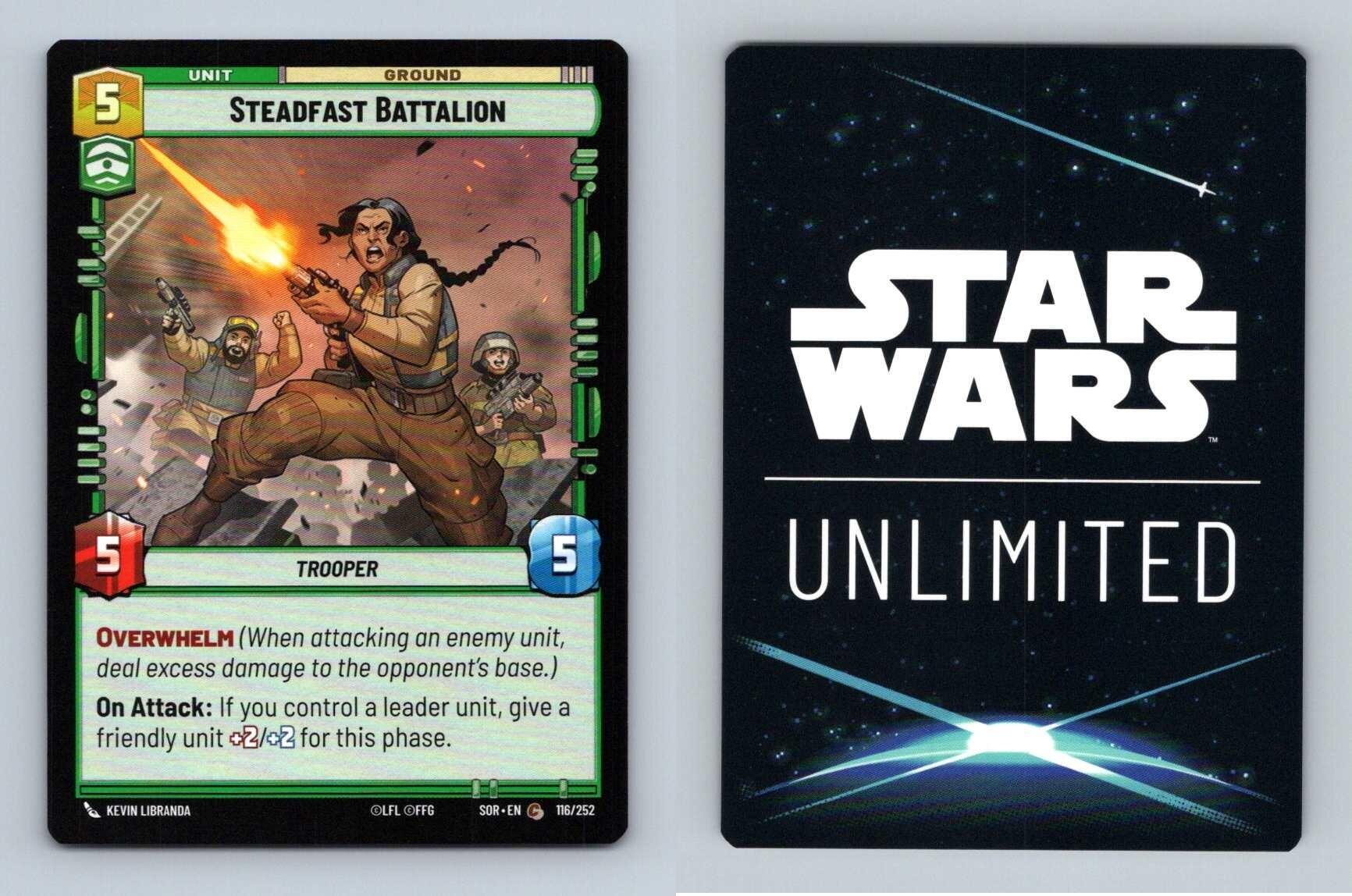Steadfast Battalion #116/252 Star Wars Unlimited Spark Of Rebellion ...