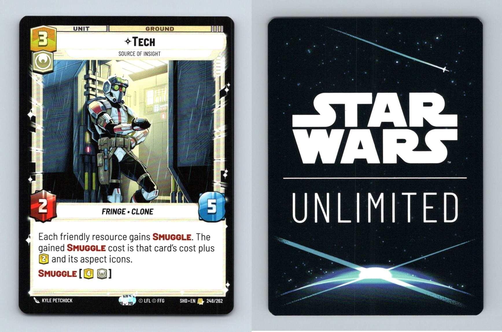 Tech #248/262 Star Wars Unlimited Shadows Of The Galaxy 2024 Rare TCG