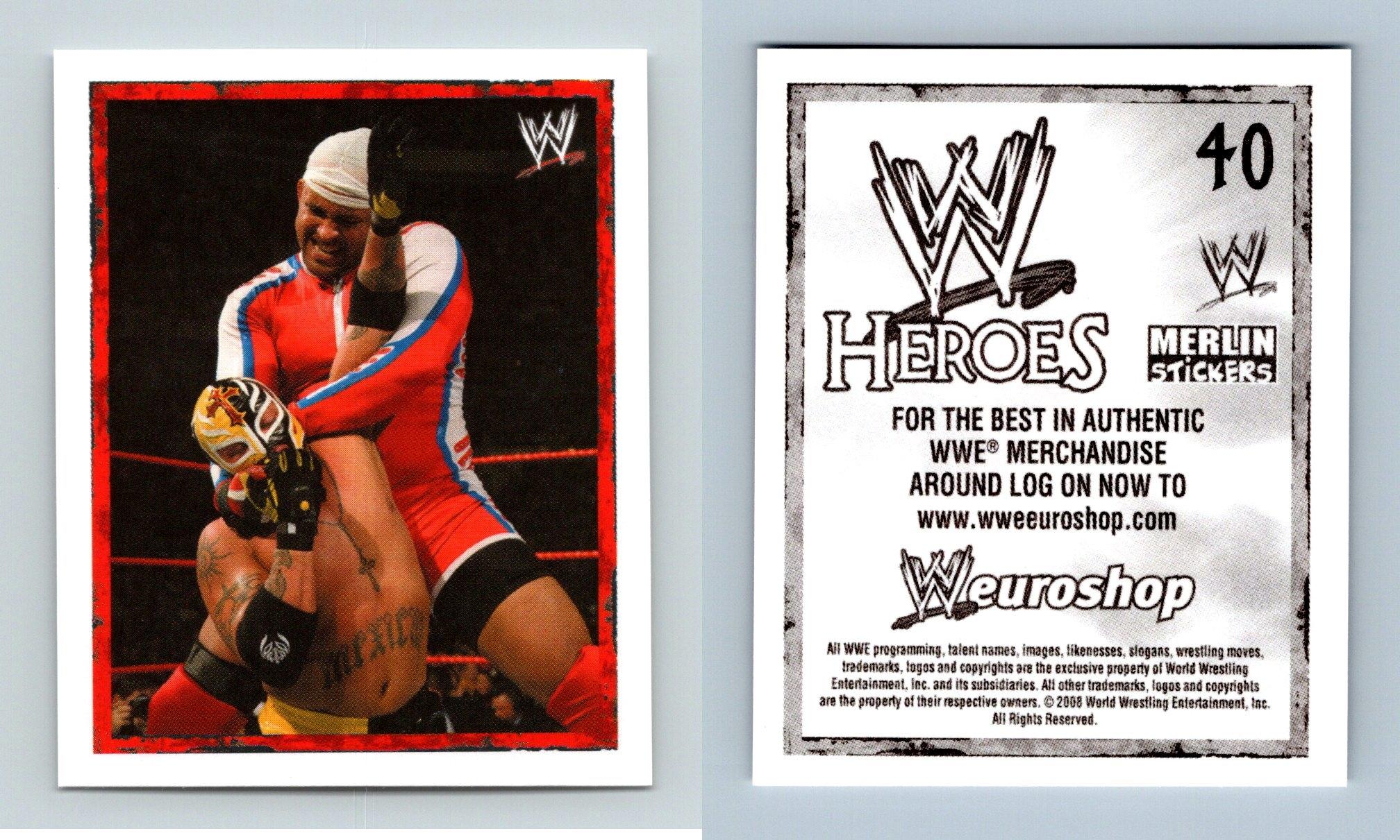 MVP #40 WWE Heroes 2008 Merlin Wrestling Sticker