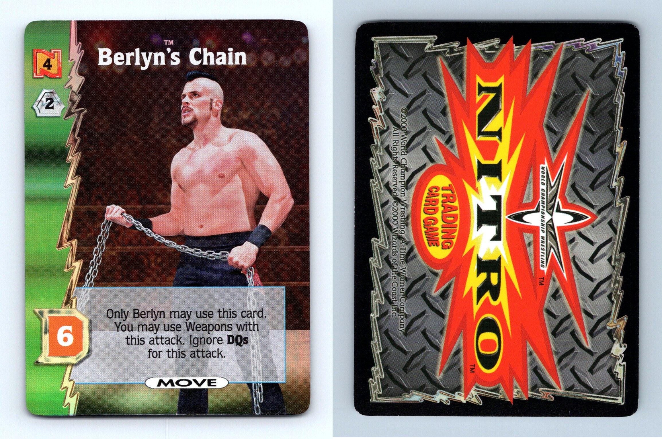 Berlyn's Chain - WCW Nitro 2000 Rare TCG Card