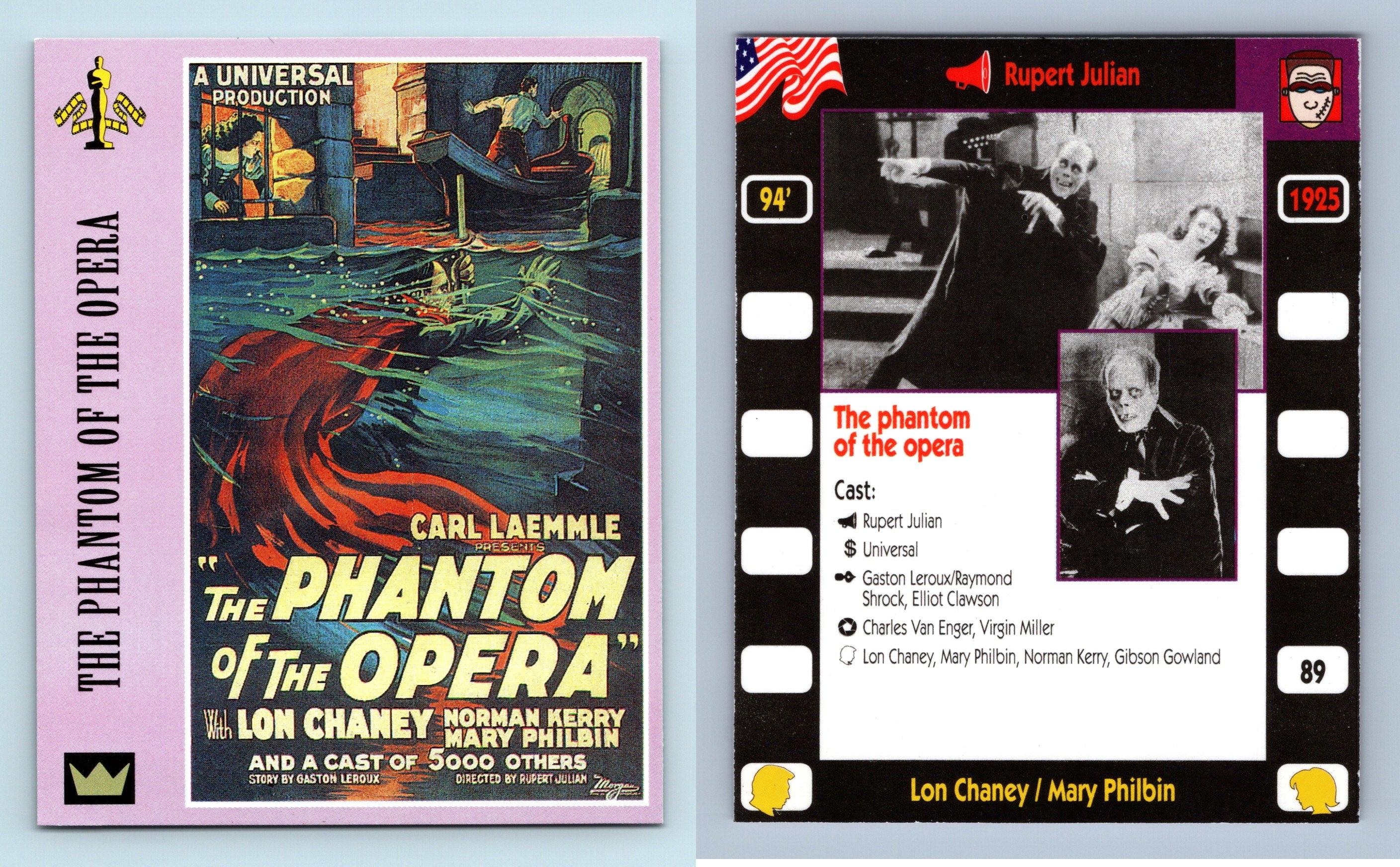 The Phantom Of The Opera #89 Supercinema Due Emme Pub. Maxi Card