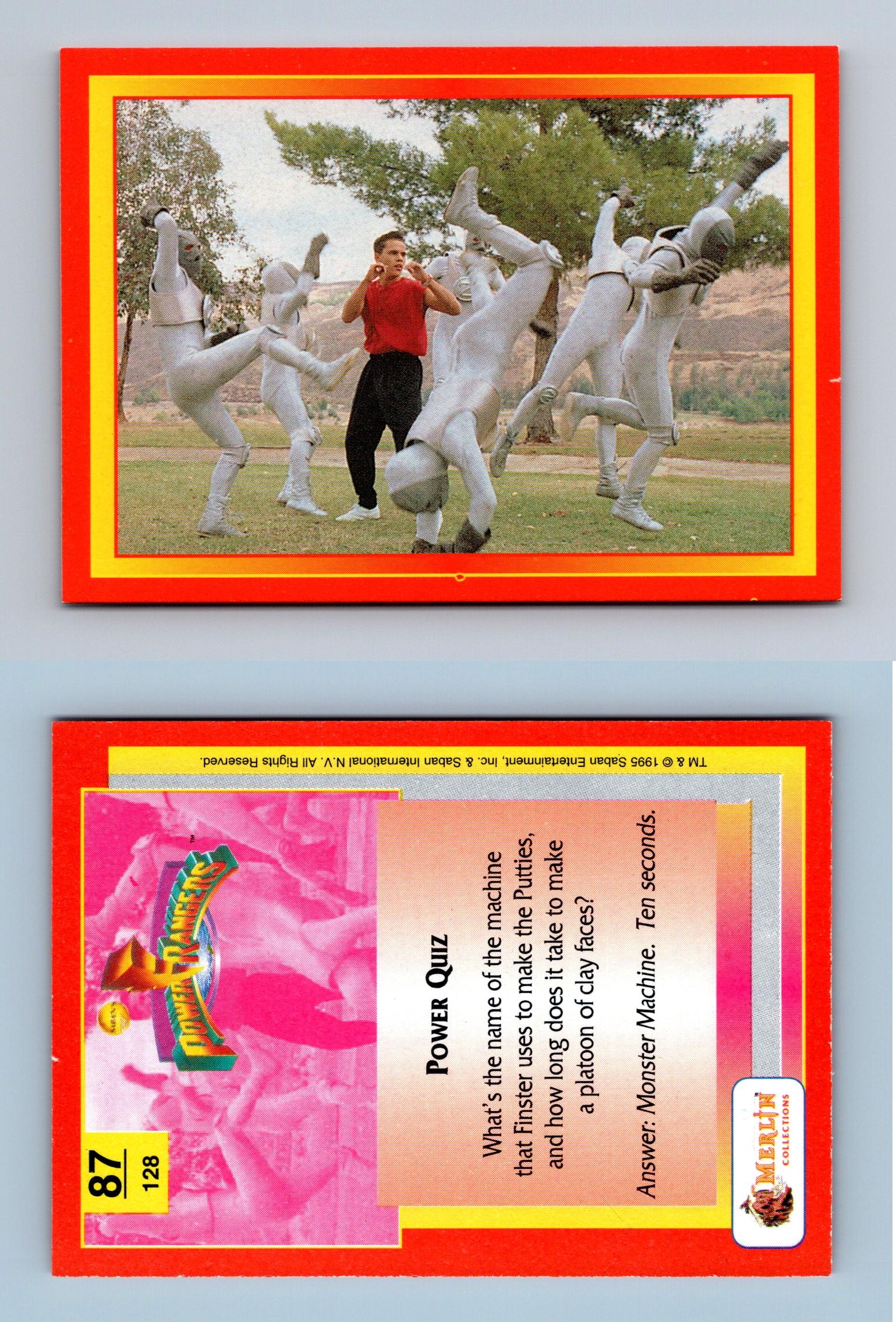 Power Quiz #87 Power Rangers 1995 Merlin Trading Card