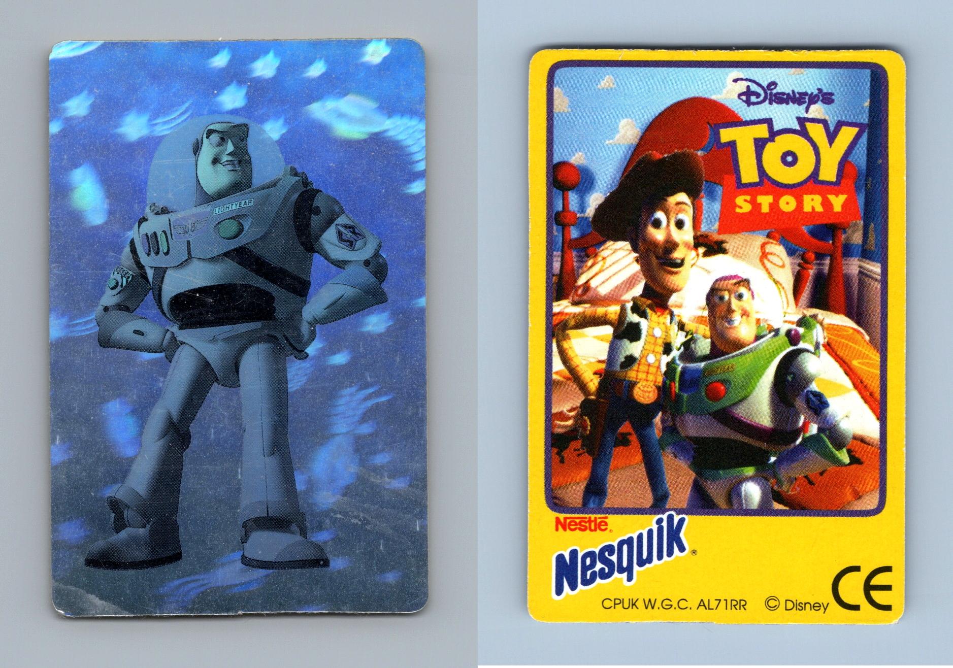 Buzz Lightyear Nestle Nesquick Toy Story 1995 Disney Card