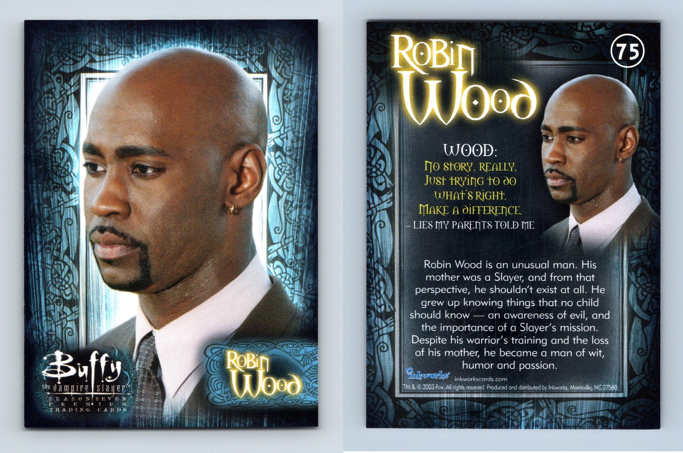 Robin Wood 75 Buffy The Vampire Slayer Season 7 Inkworks Trading Card