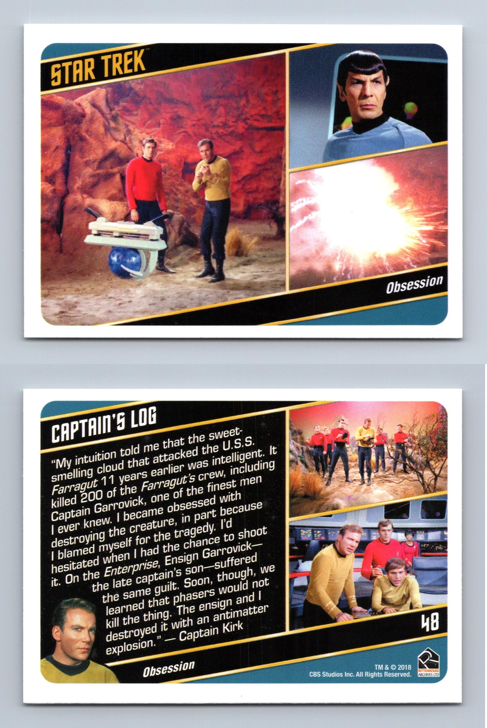 Obsession #48 Star Trek Original Series Captains Collection 2018 Card