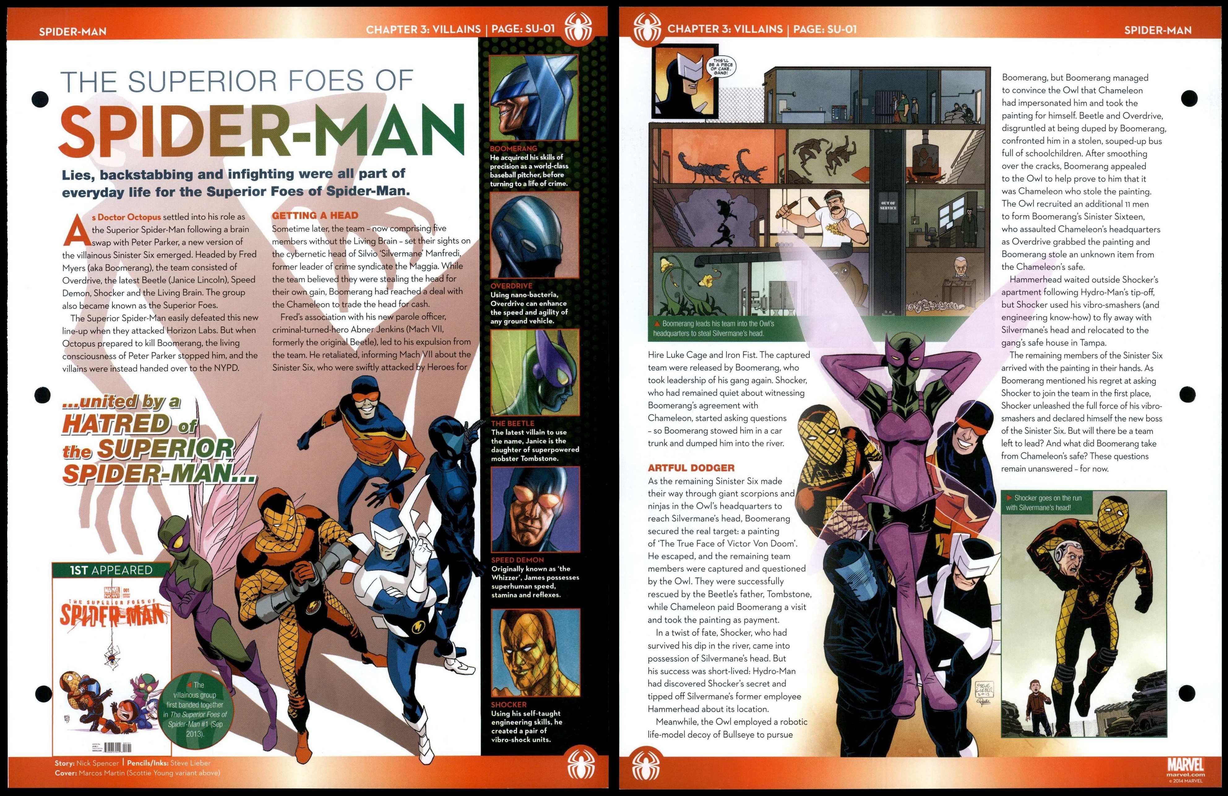 Spider-Man - Superior Foes #SU-01 Villains - Spider-Man Marvel Fact ...