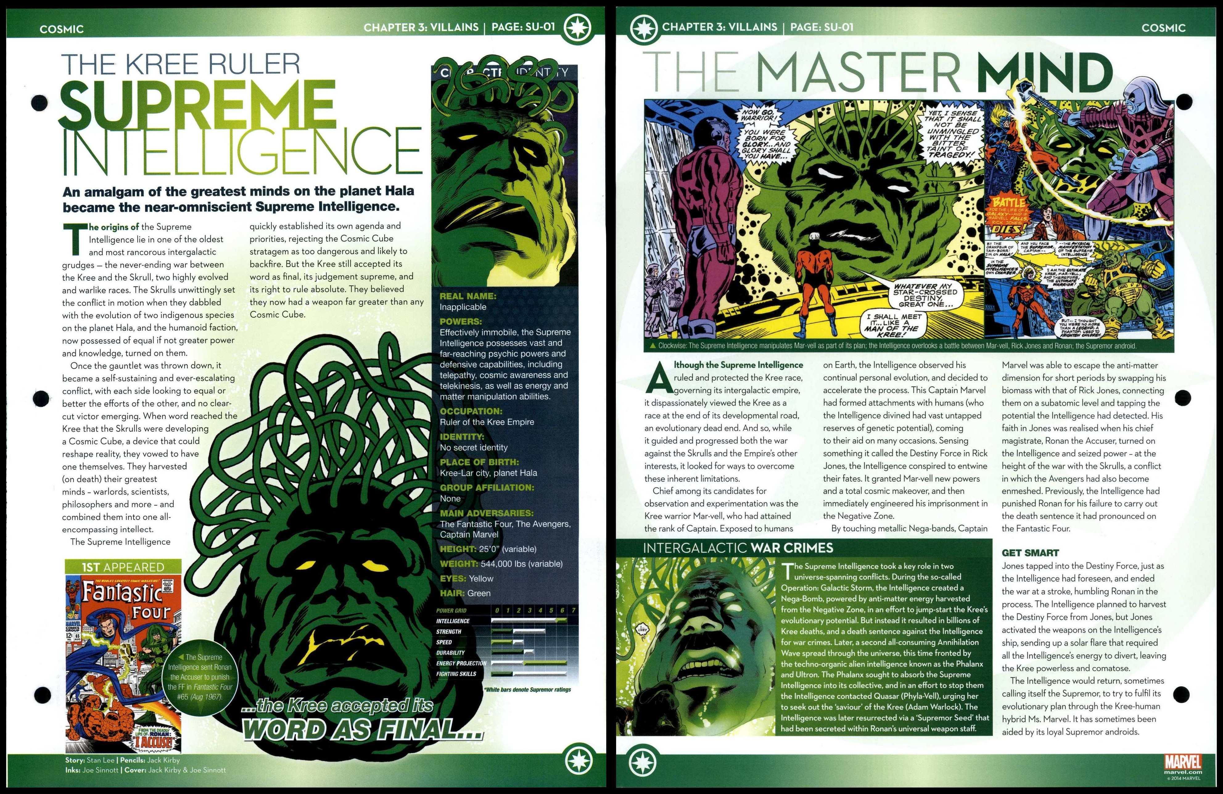 The Kree Ruler Supreme Intelligence #SU-01 Villains - Cosmic Marvel ...