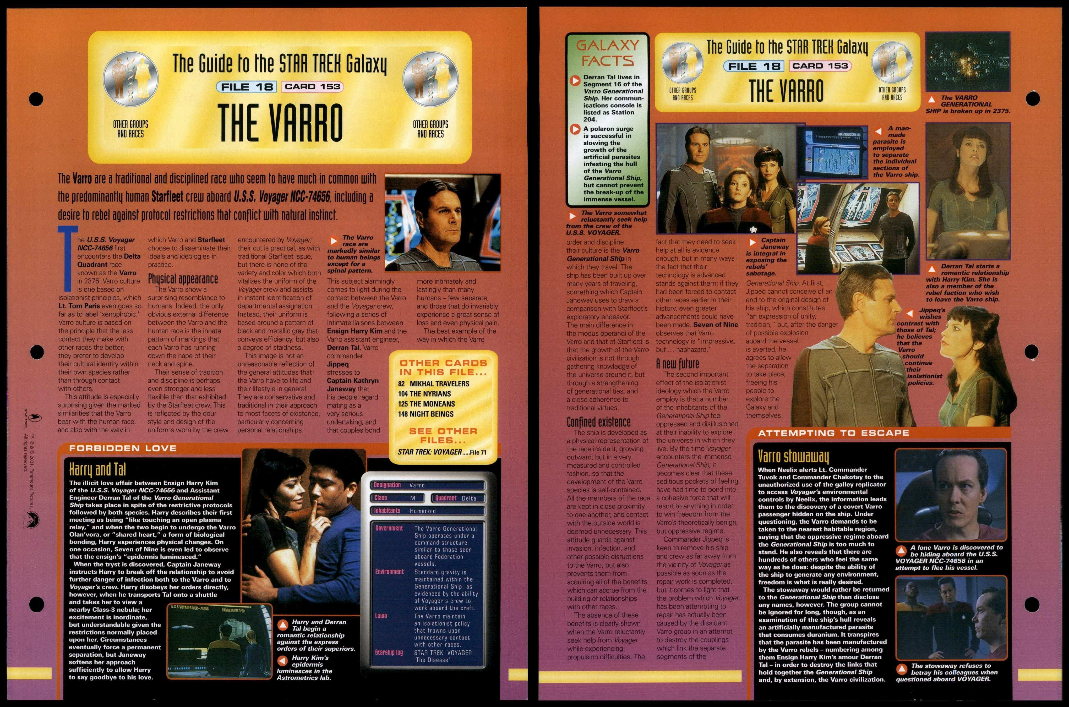 The Varro - Other Groups & Races - Star Trek Fact File Page