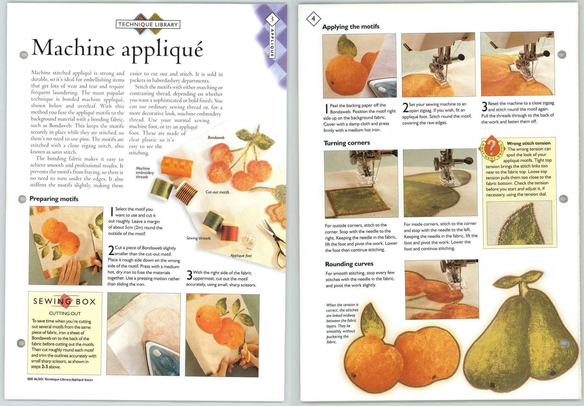 Machine Applique #3-4 Applique - Needlecraft Magic Pattern