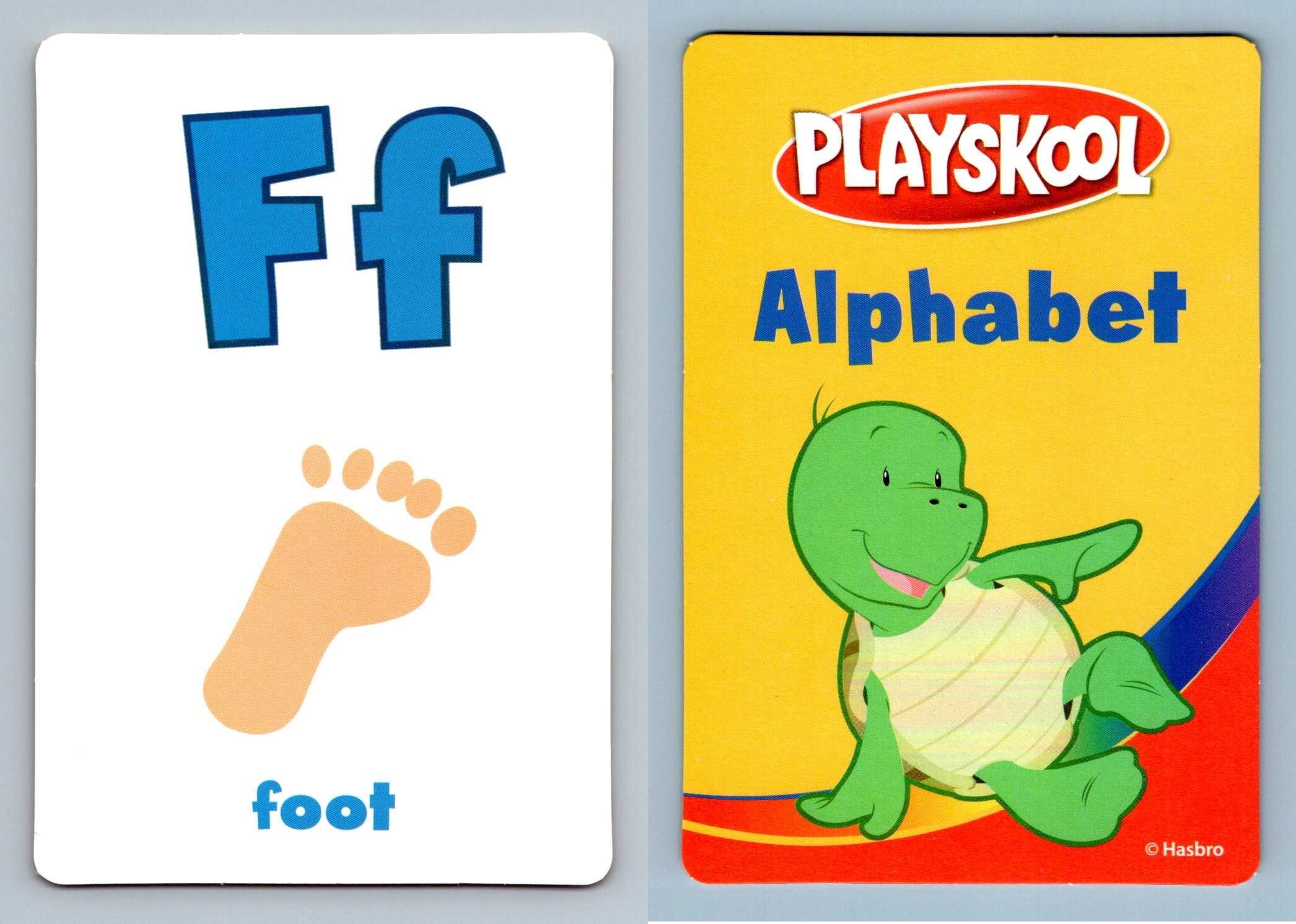 Foot - Ff - Alphabet Language Pre K-K Flash Cards