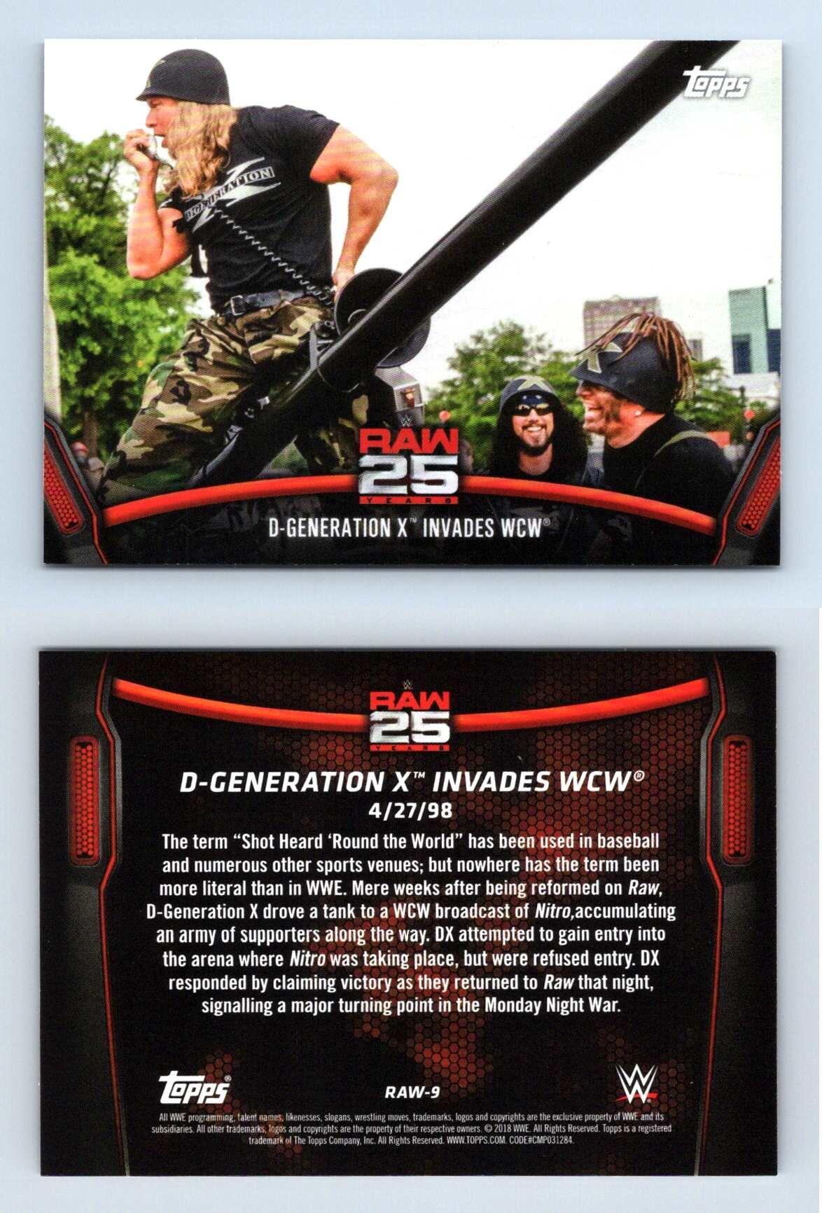 D-Generation X Invades WCW #RAW-9 WWE Then Now Forever 2018 Topps 25 ...