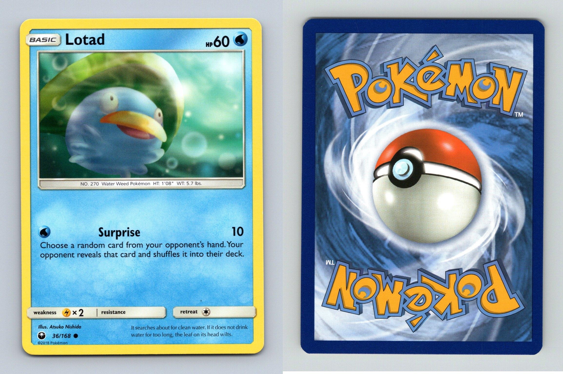 Pokemon Lotad Card
