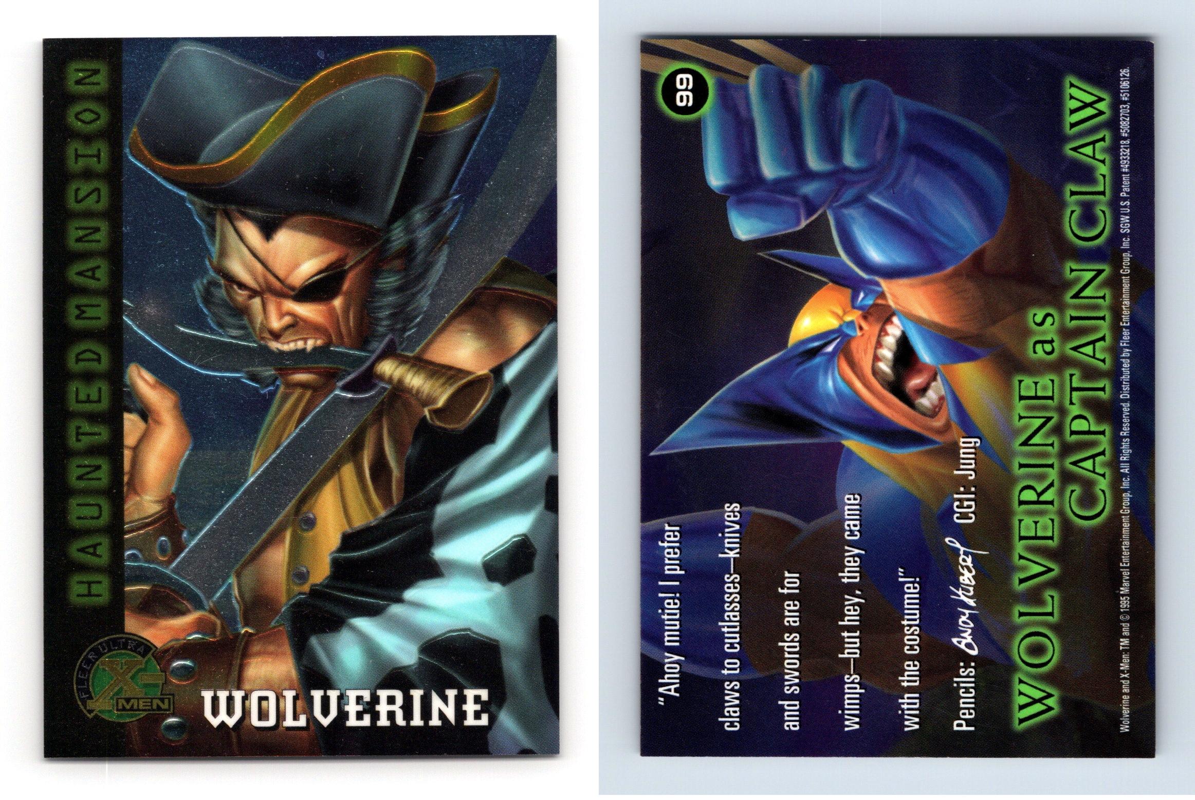 Wolverine #99 X-Men Chromium 1995 Fleer Ultra Trading Card