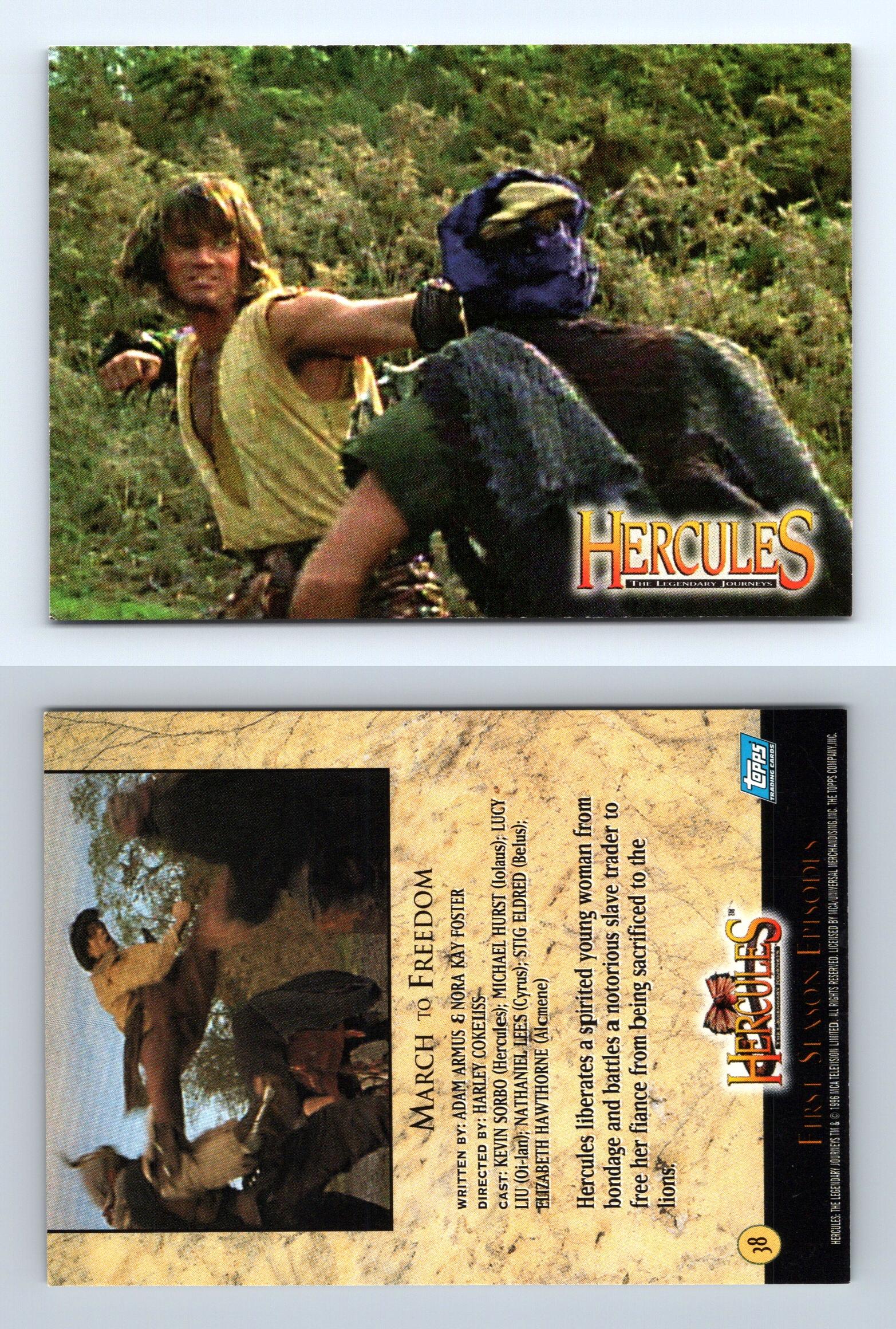 March Of The Freedom #38 Hercules The Legendary Journeys 1996 Topps ...