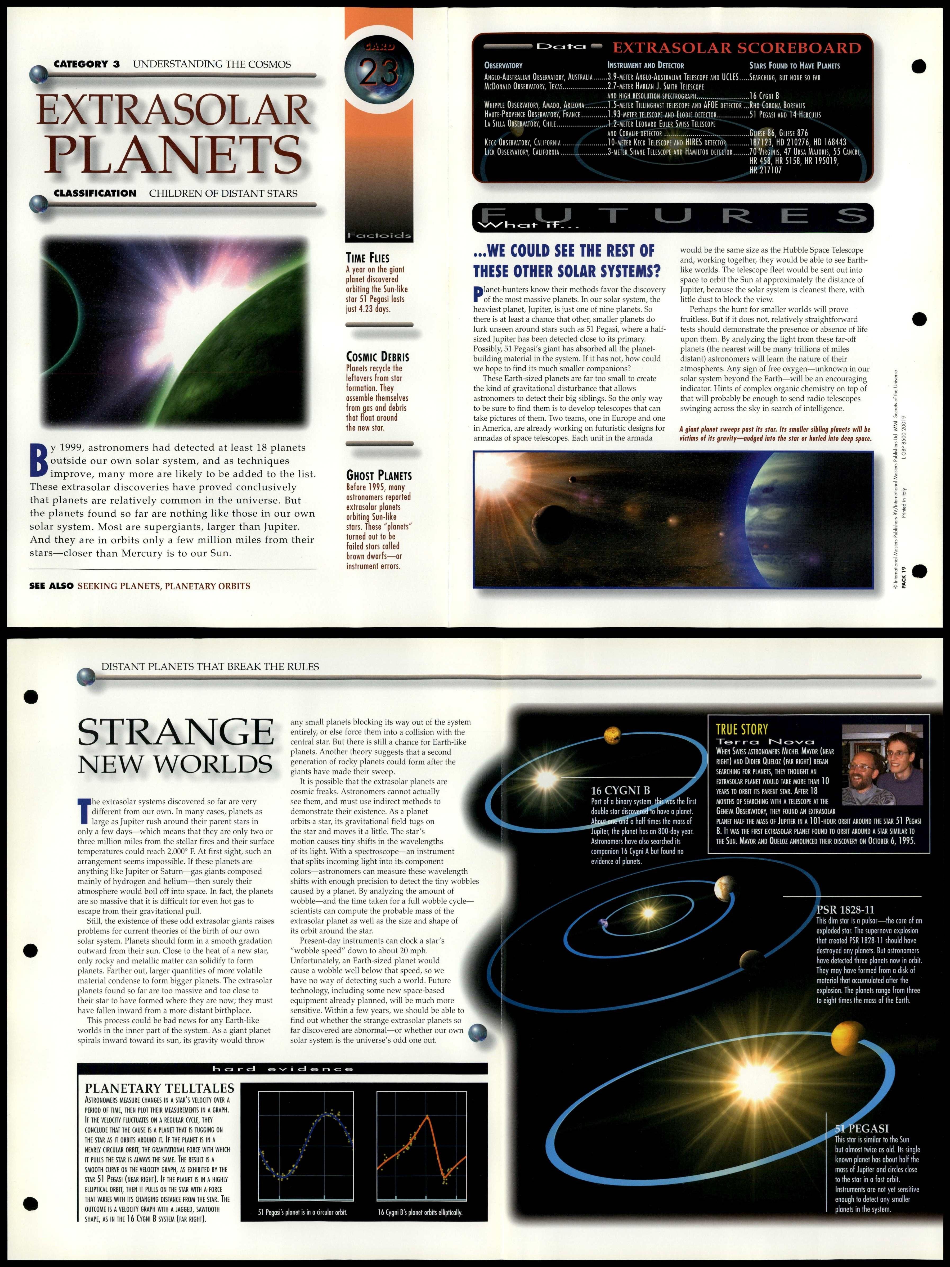 Extrasolar Planets #23 Cosmos Secrets Of The Universe Fact File Fold ...