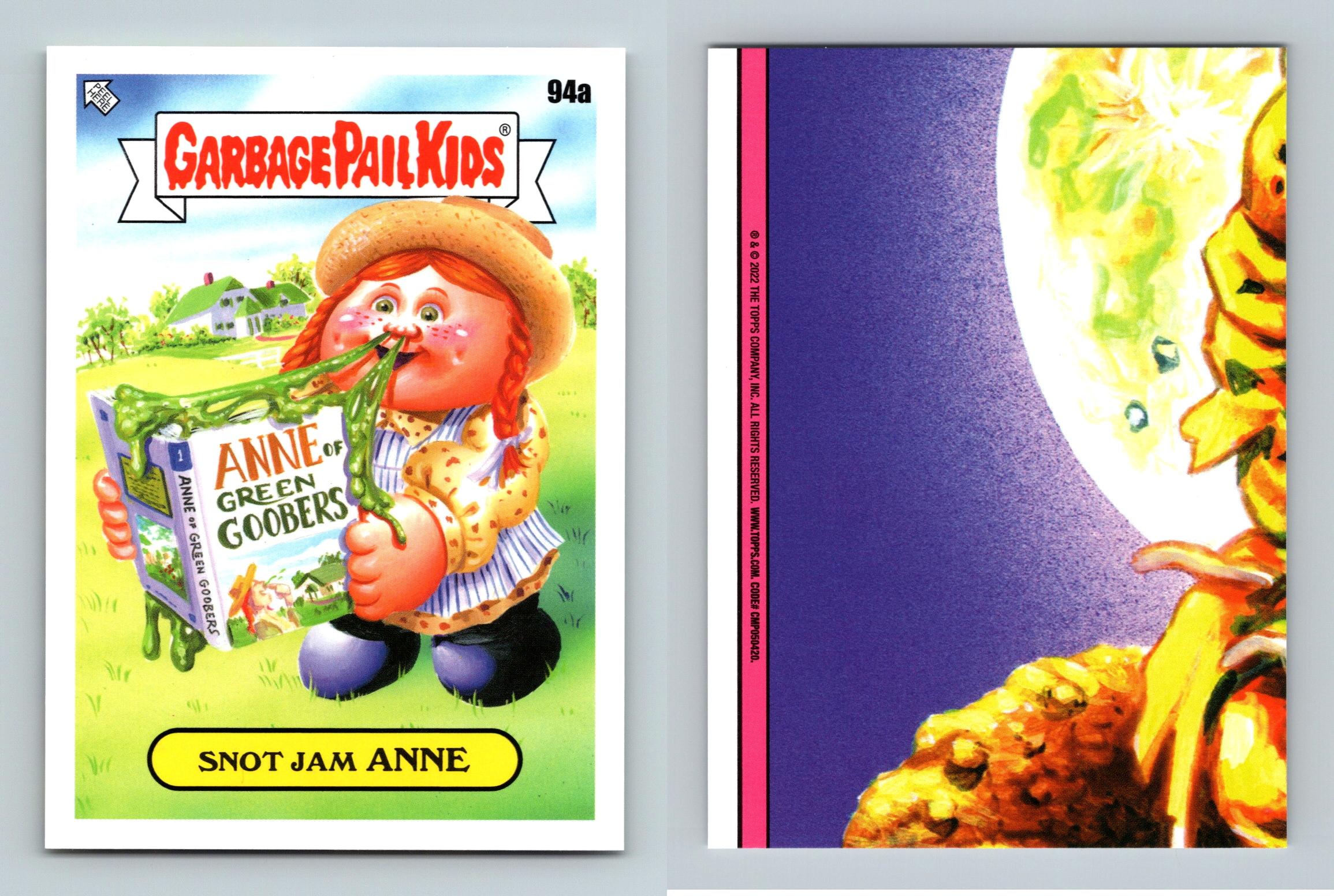 Snot Jam Anne #94a Garbage Pail Kids Bookworms 2022 Topps Card / Sticker