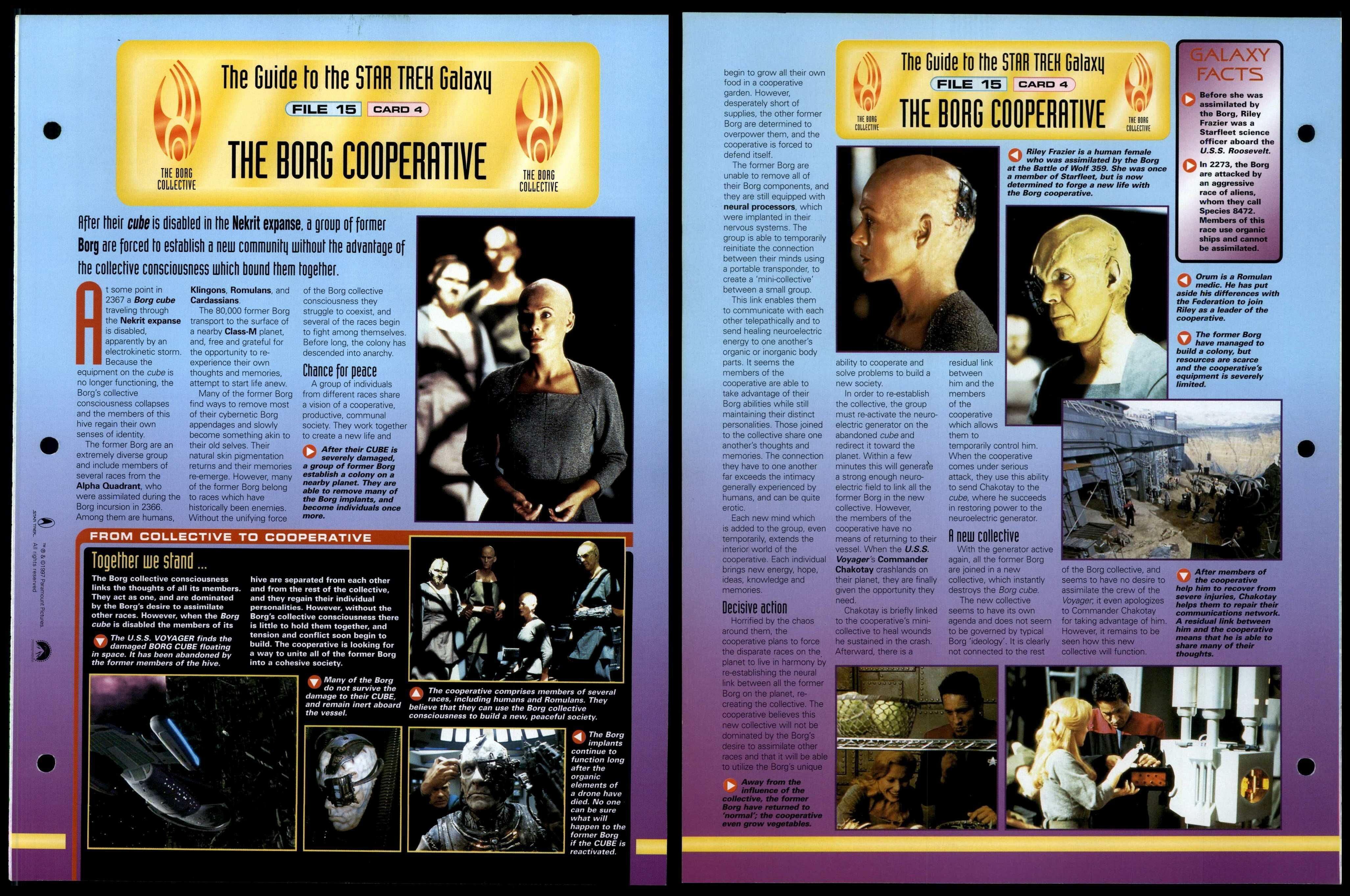 The Borg Cooperative - The Borg - Star Trek Fact File Page
