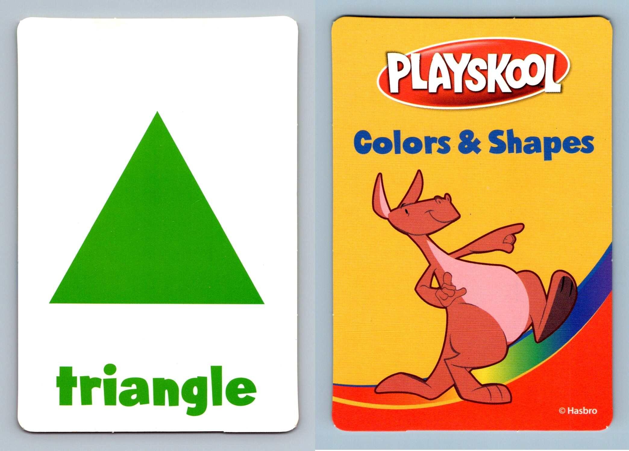 Green Triangle - Colors & Shapes Basic Skills Pre K-K Flash Card