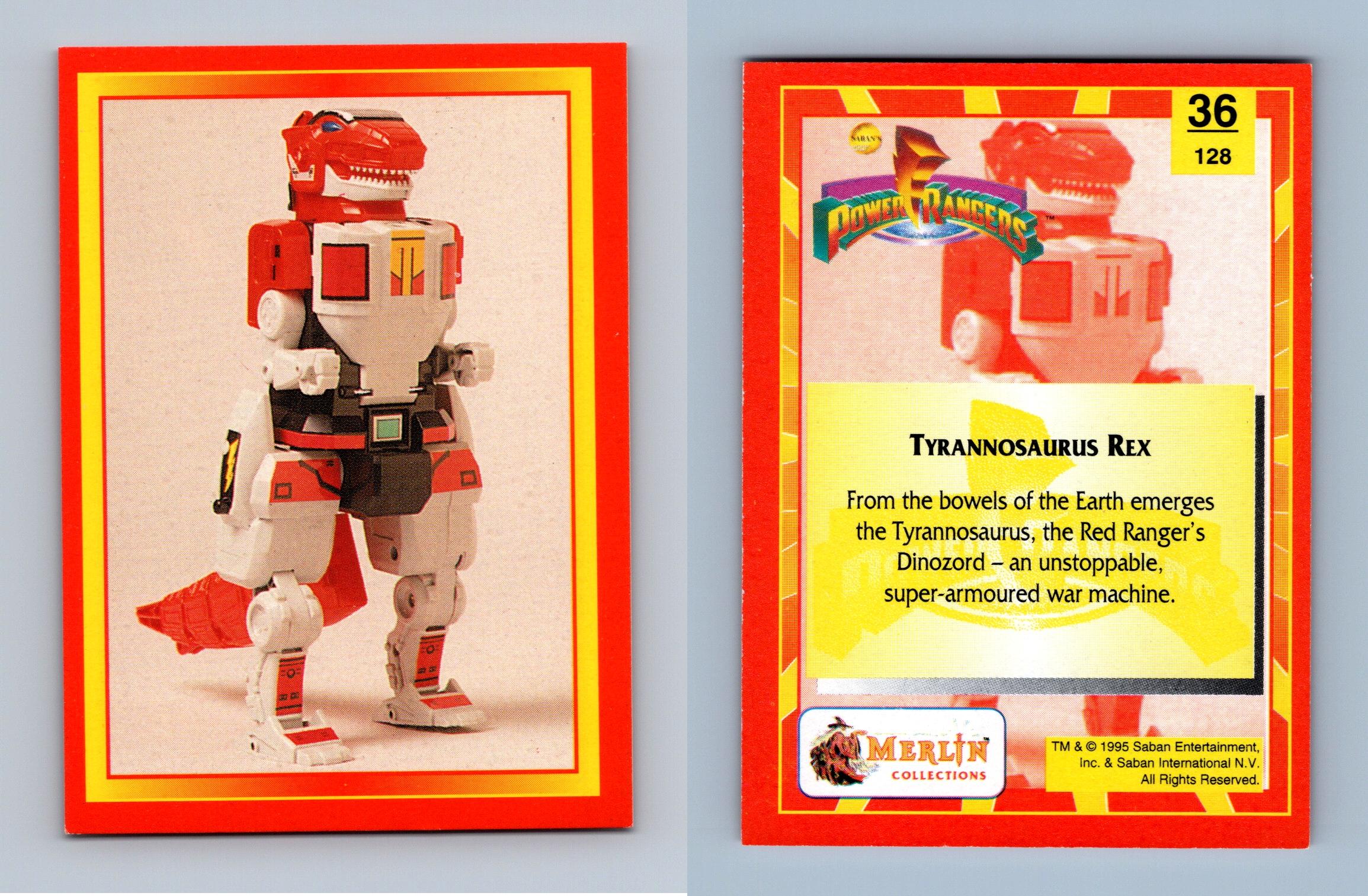 Tyrannosaurus Rex #36 Power Rangers 1995 Merlin Trading Card