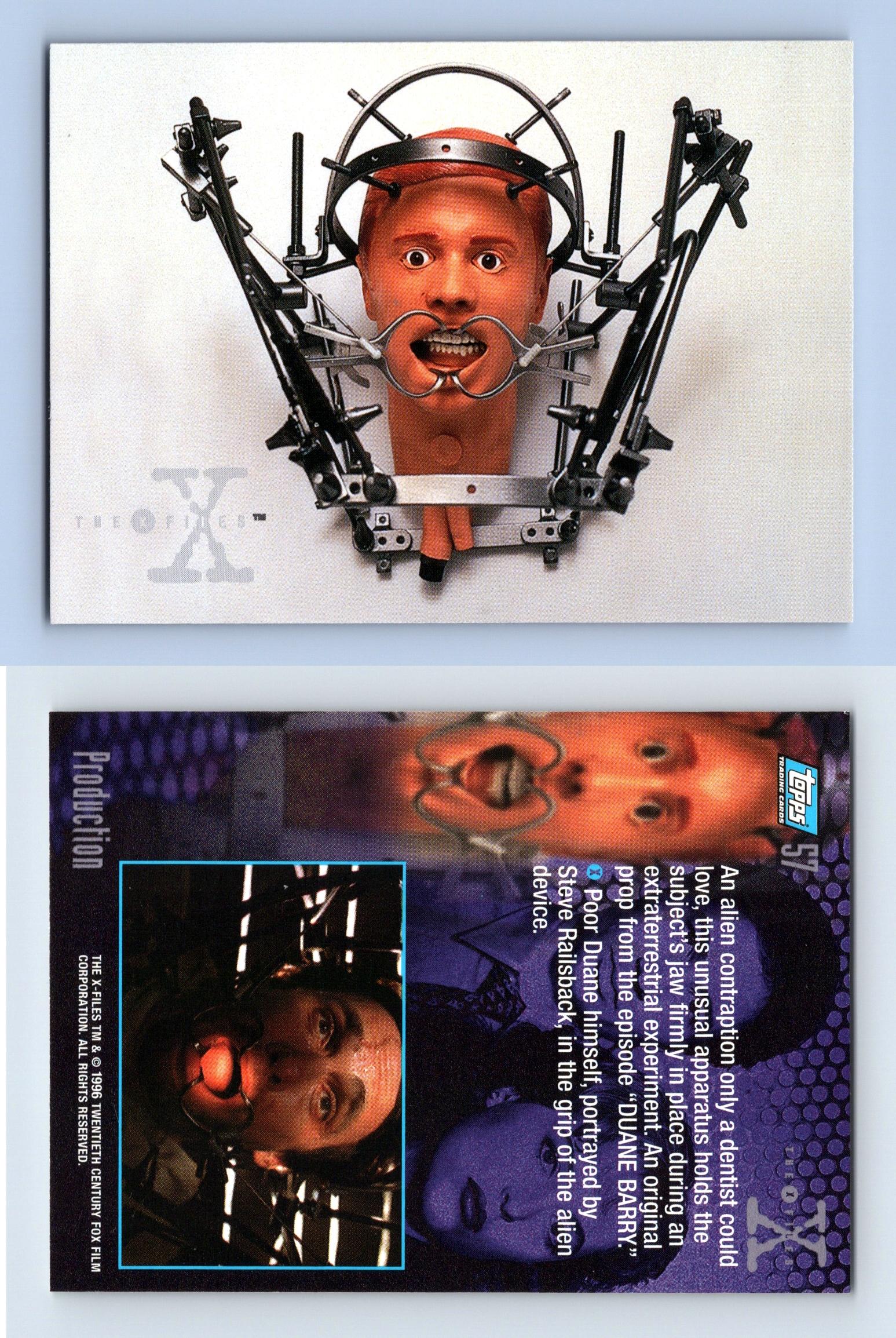 Production #57 The X-Files Season 2 Topps 1996 Trading Card
