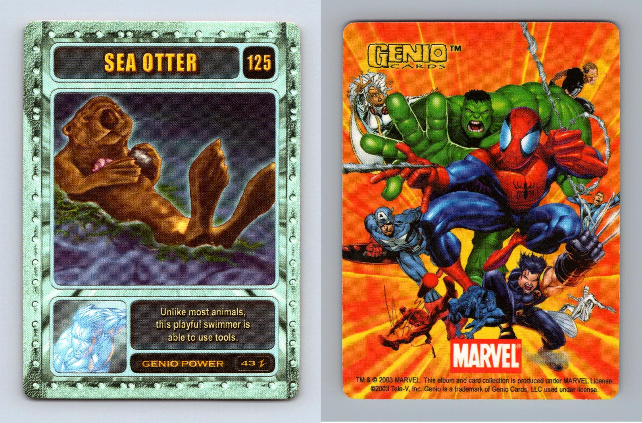 Sea Otter #125 Marvel Genio 2003 CCG Card