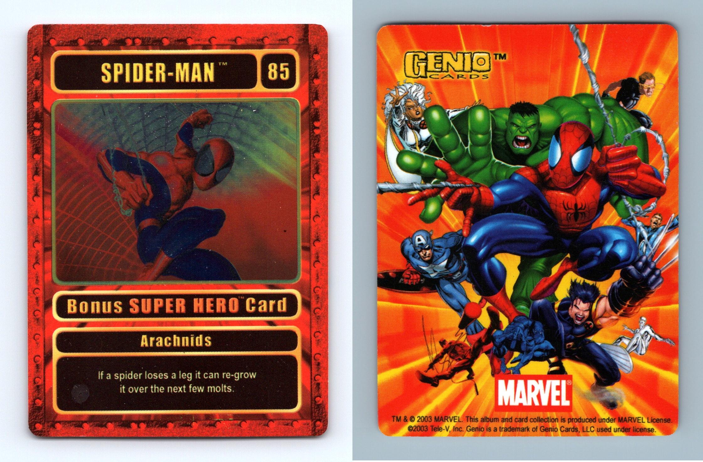 Spider-Man #85 Marvel Genio 2003 Bonus Foil Super Hero Gold Border CCG Card