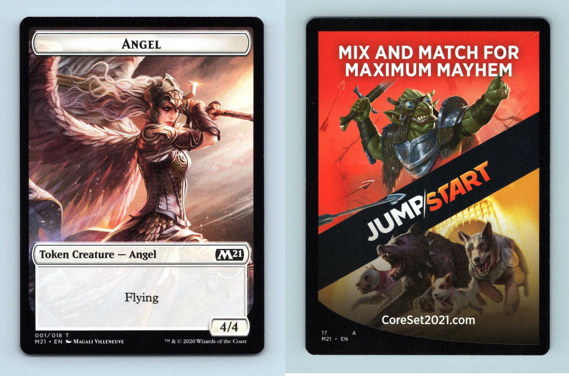 Angel #1/18 MTG Core 2021 Token TCG Card