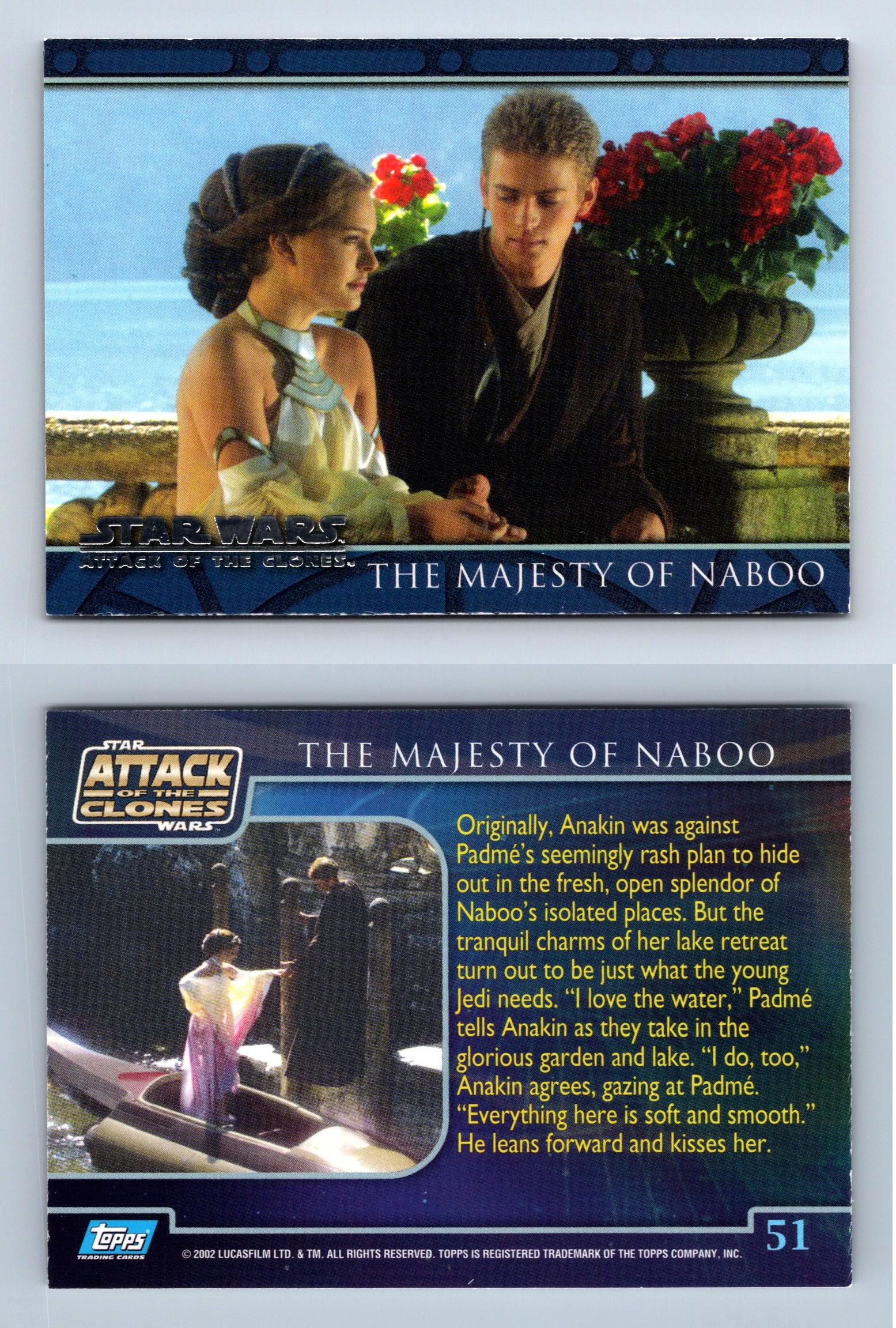 The Majesty Of Naboo #51 Star Wars Attack Of The Clones 2002 Trading ...