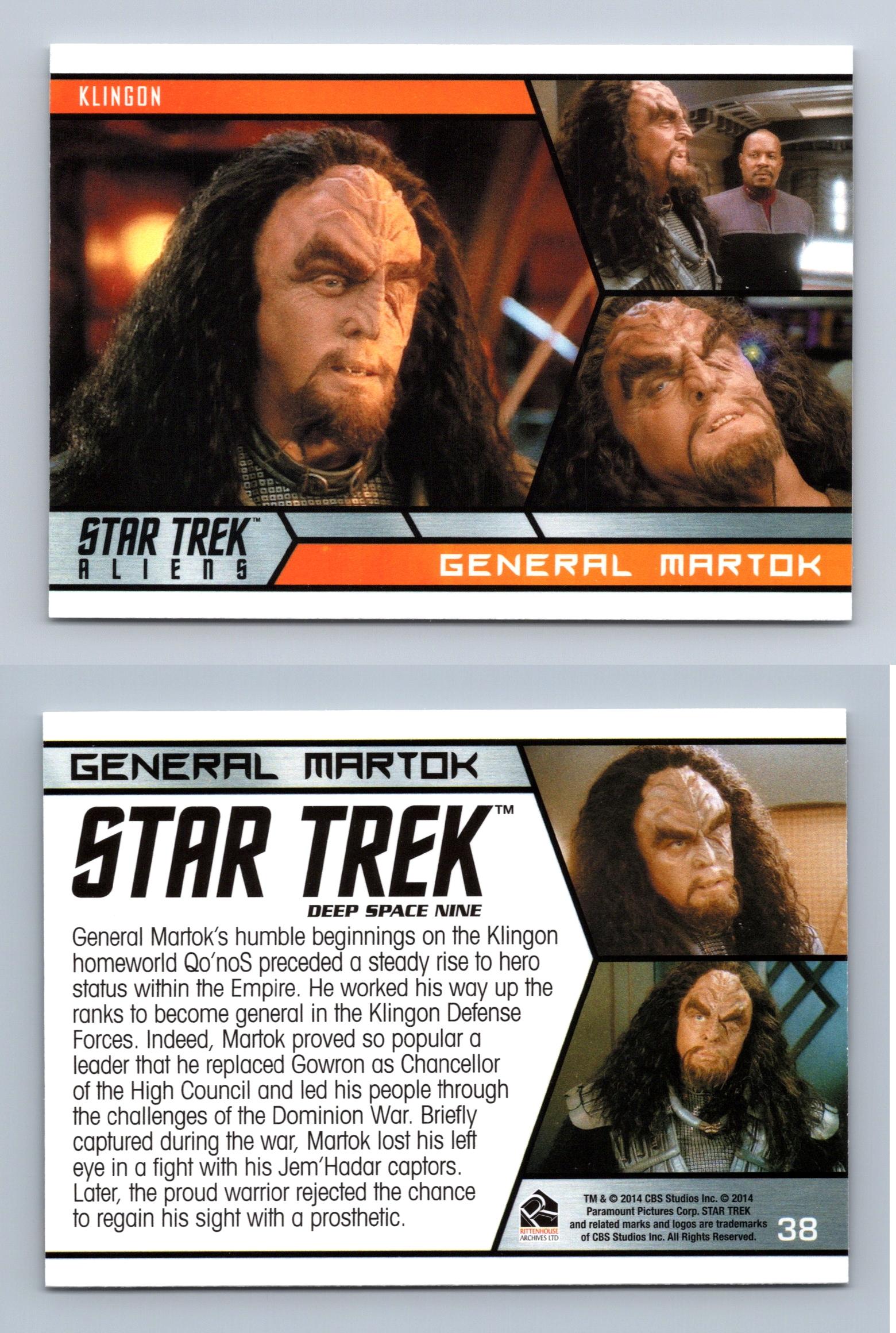 General Martok #38 Star Trek Aliens 2014 Rittenhouse Trading Card