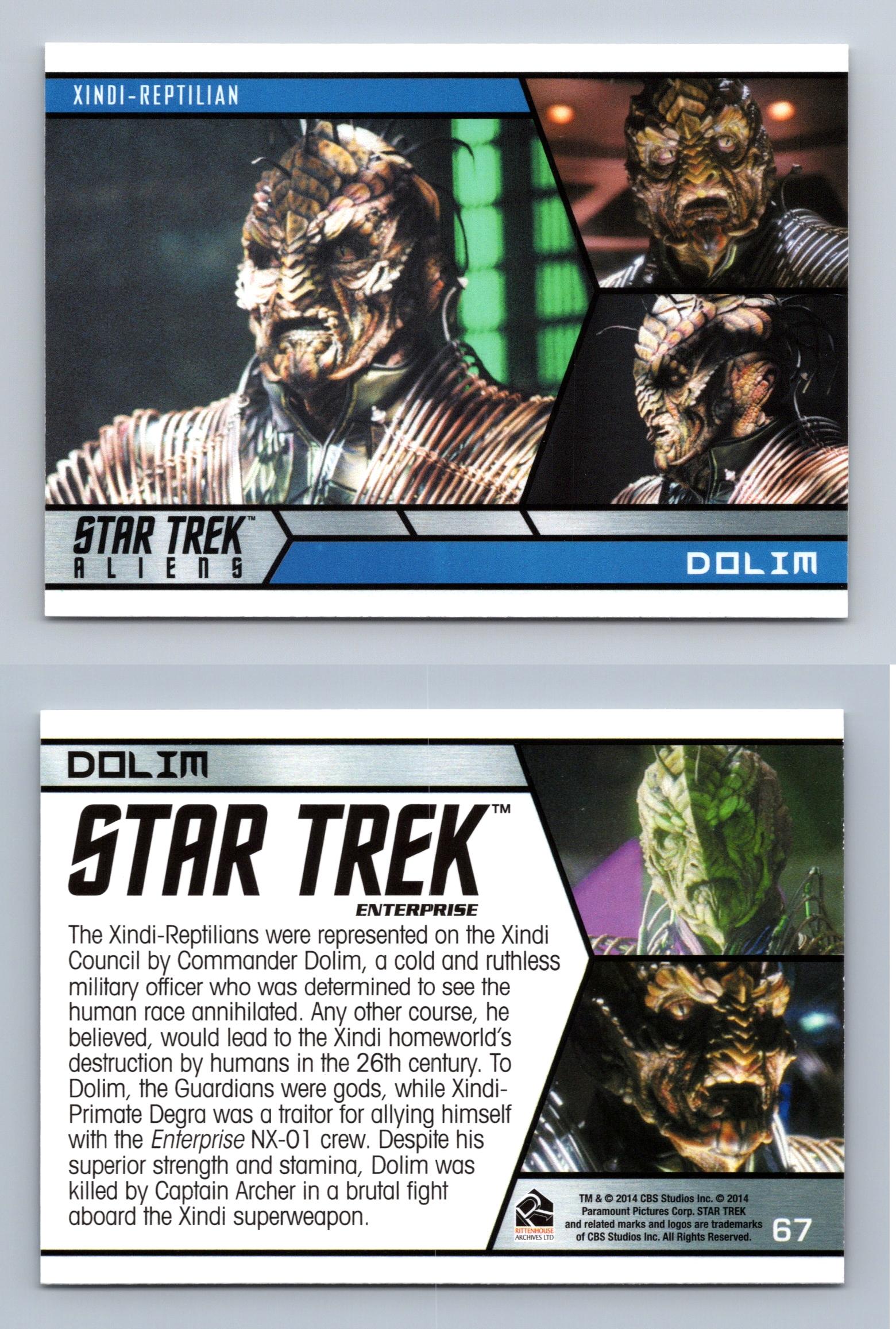 Dolim #67 Star Trek Aliens 2014 Rittenhouse Trading Card