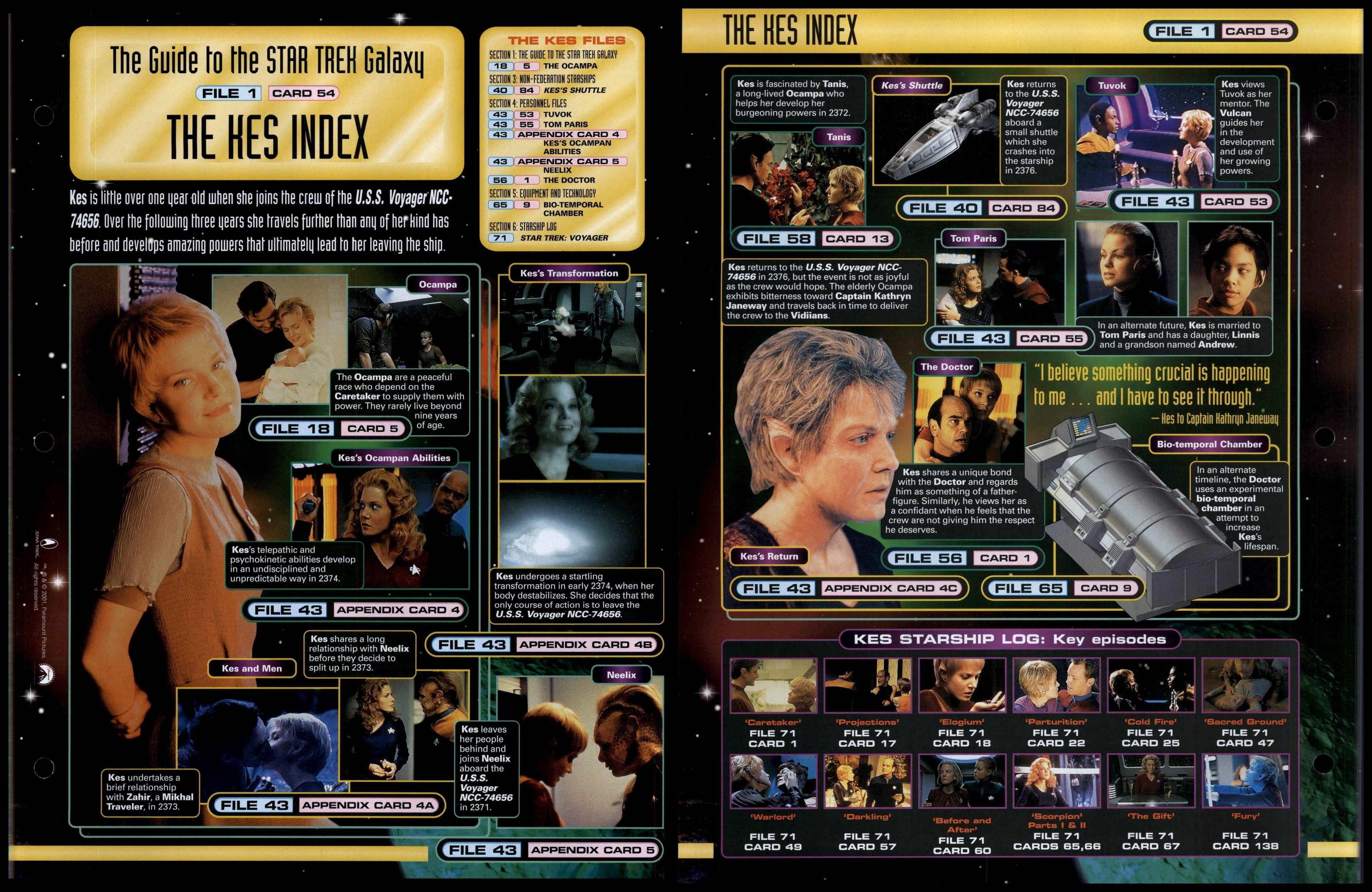 The Kes Index - Introduction - Star Trek Fact File Page