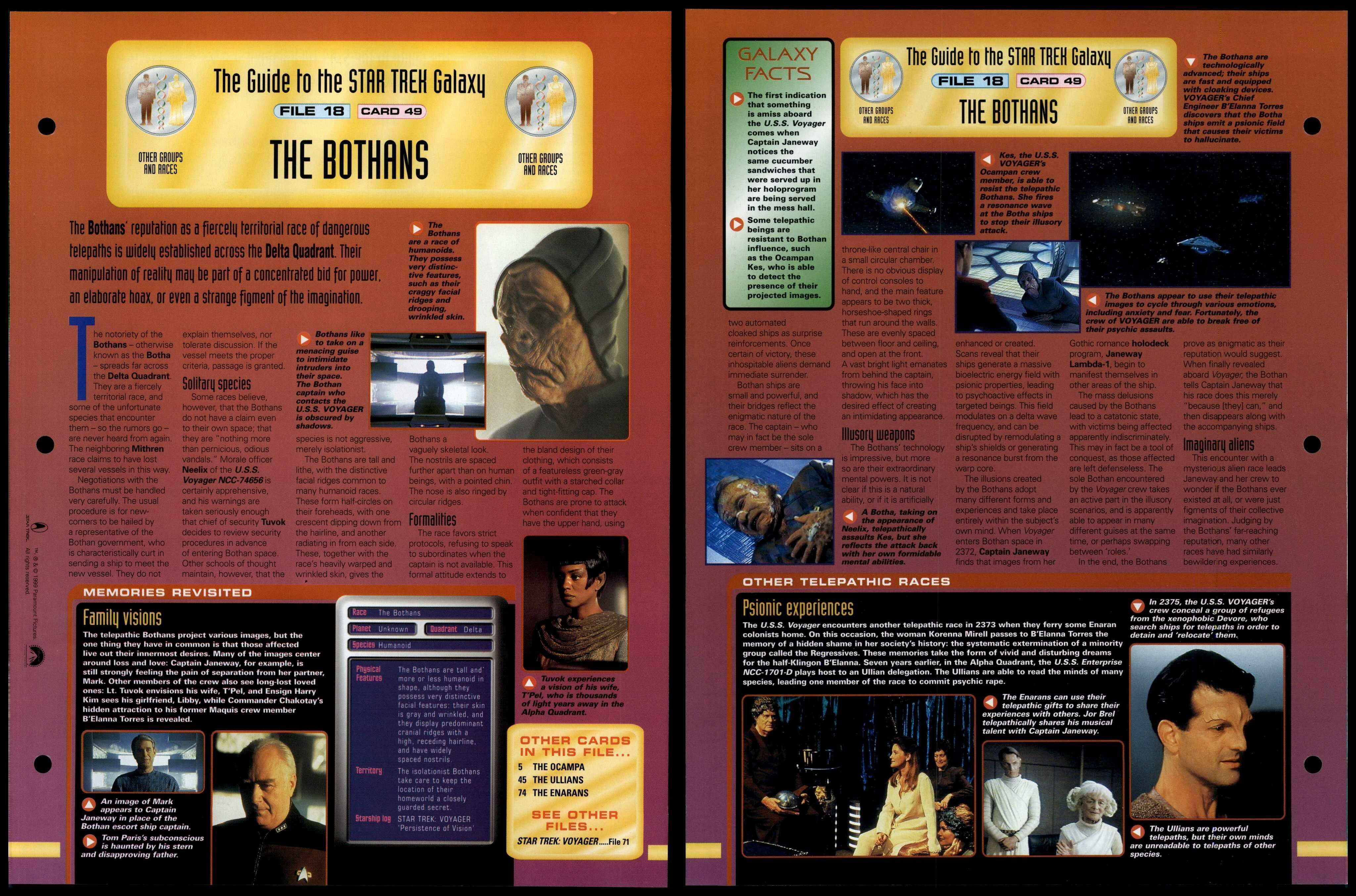 The Bothans - Other Groups & Races - Star Trek Fact File Page