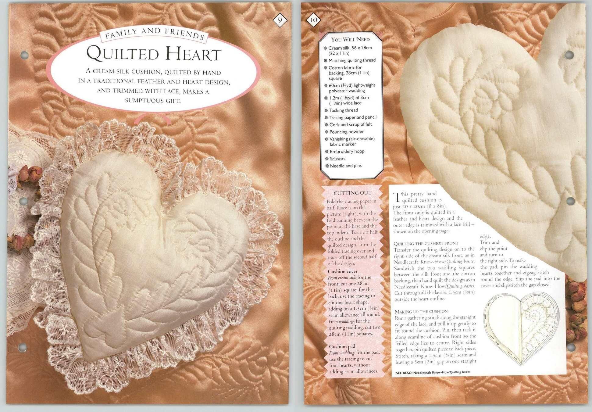 Quilted Heart #9-10 Family & Friends - Needlecraft Magic Pattern