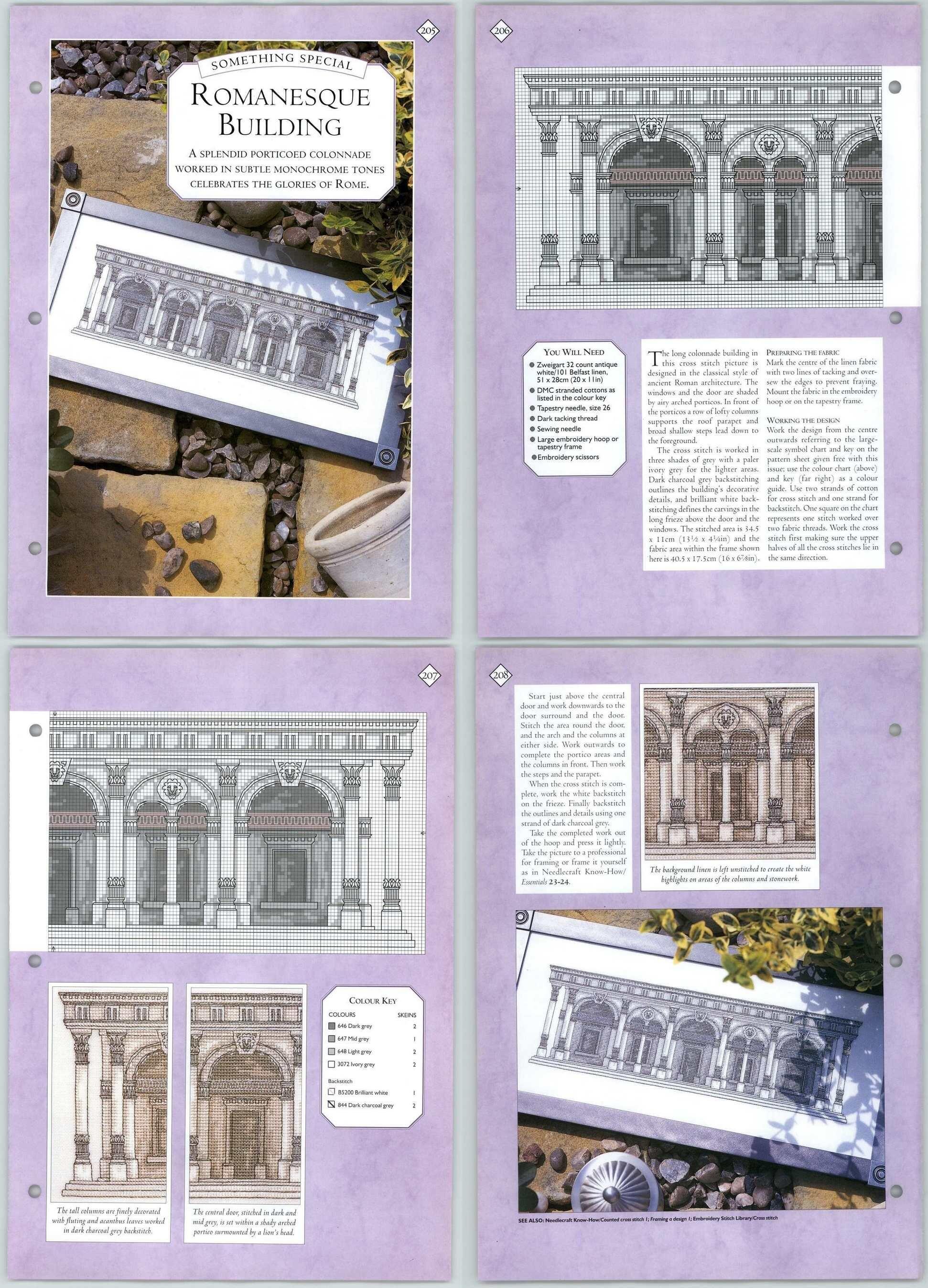 Romanesque Building #205-208 Something Special - Needlecraft Magic 2 ...