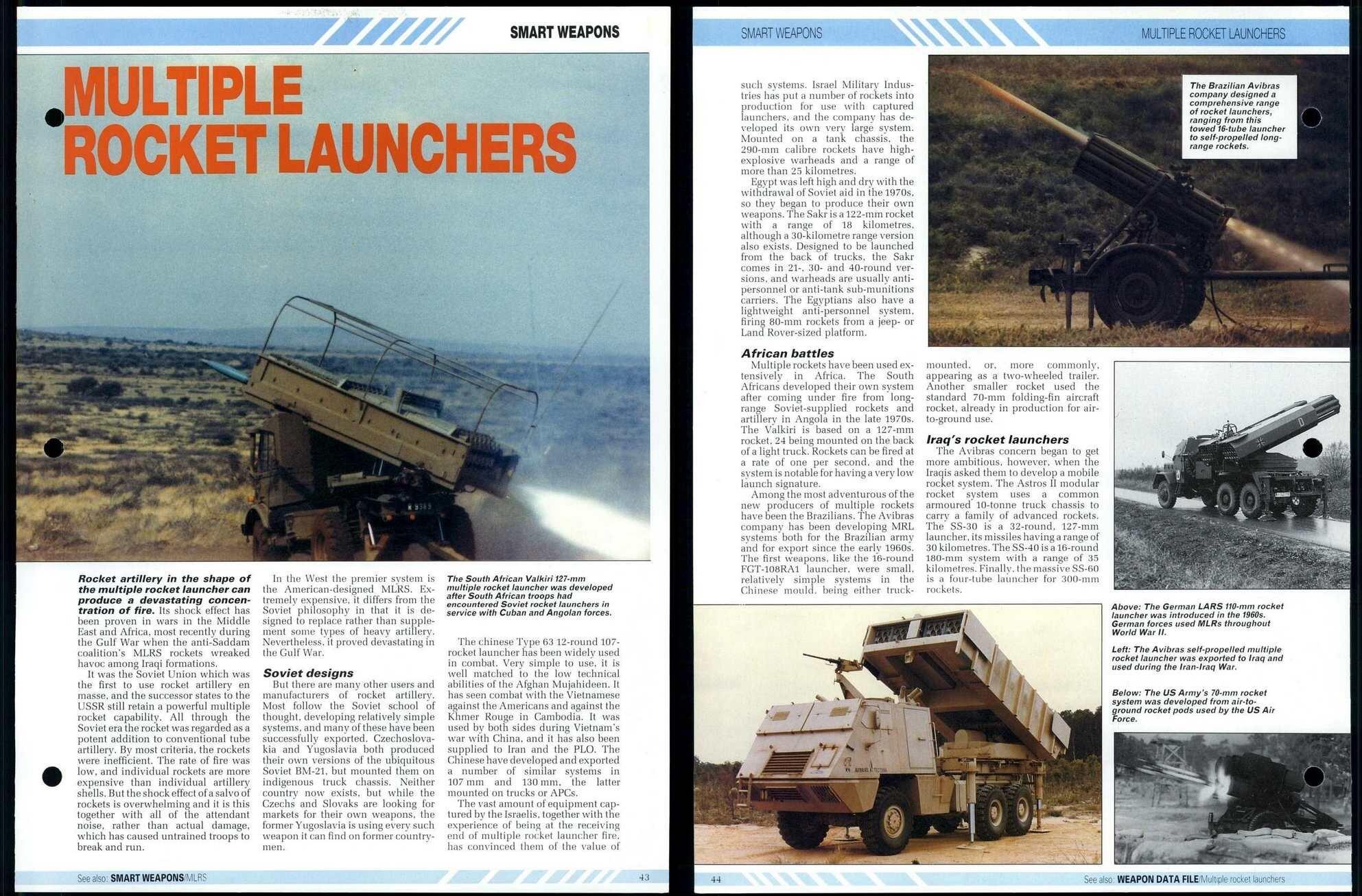 Multiple Rocket Launchers - Smart Weapons - In Combat Fact File Page