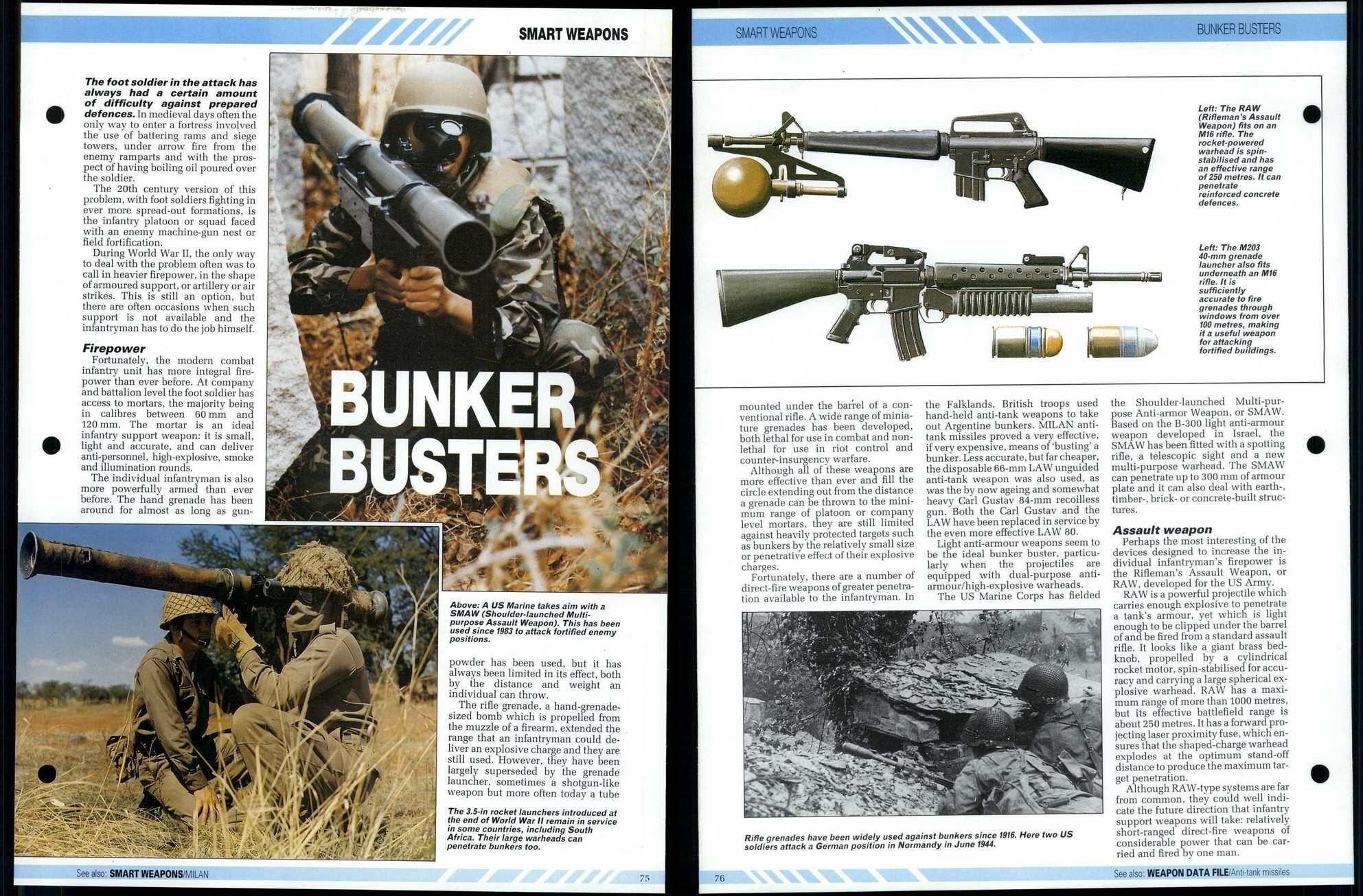 Bunker Busters - Smart Weapons - In Combat Fact File Page