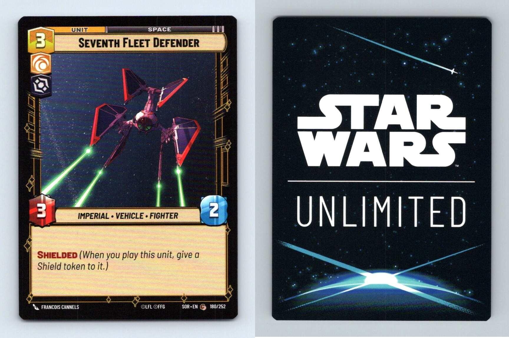 Seventh Fleet Defender #180/252 Star Wars Unlimited Spark Of Rebellion ...