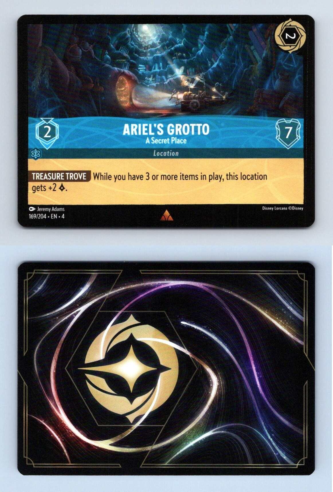 Ariel's Grotto #169/204 Lorcana Ursula's Return 2024 Disney Rare TCG