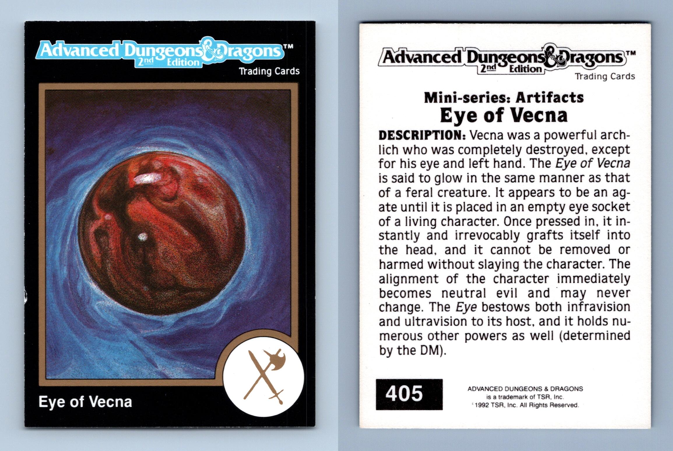 Eye Of Vecna #405 Advanced Dungeons & Dragons 1992 TSR Trading Card