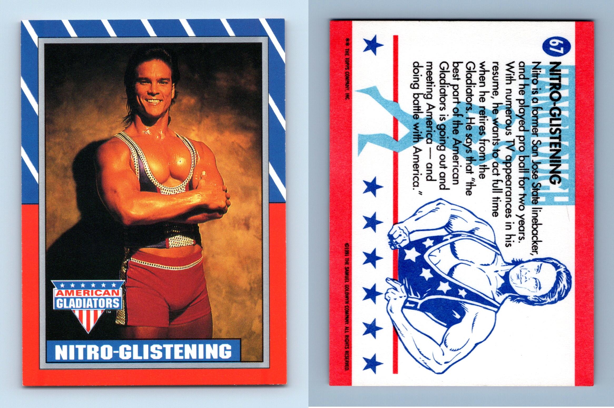 Nitro-Glistening #67 American Gladiators 1991 Topps Trading Card