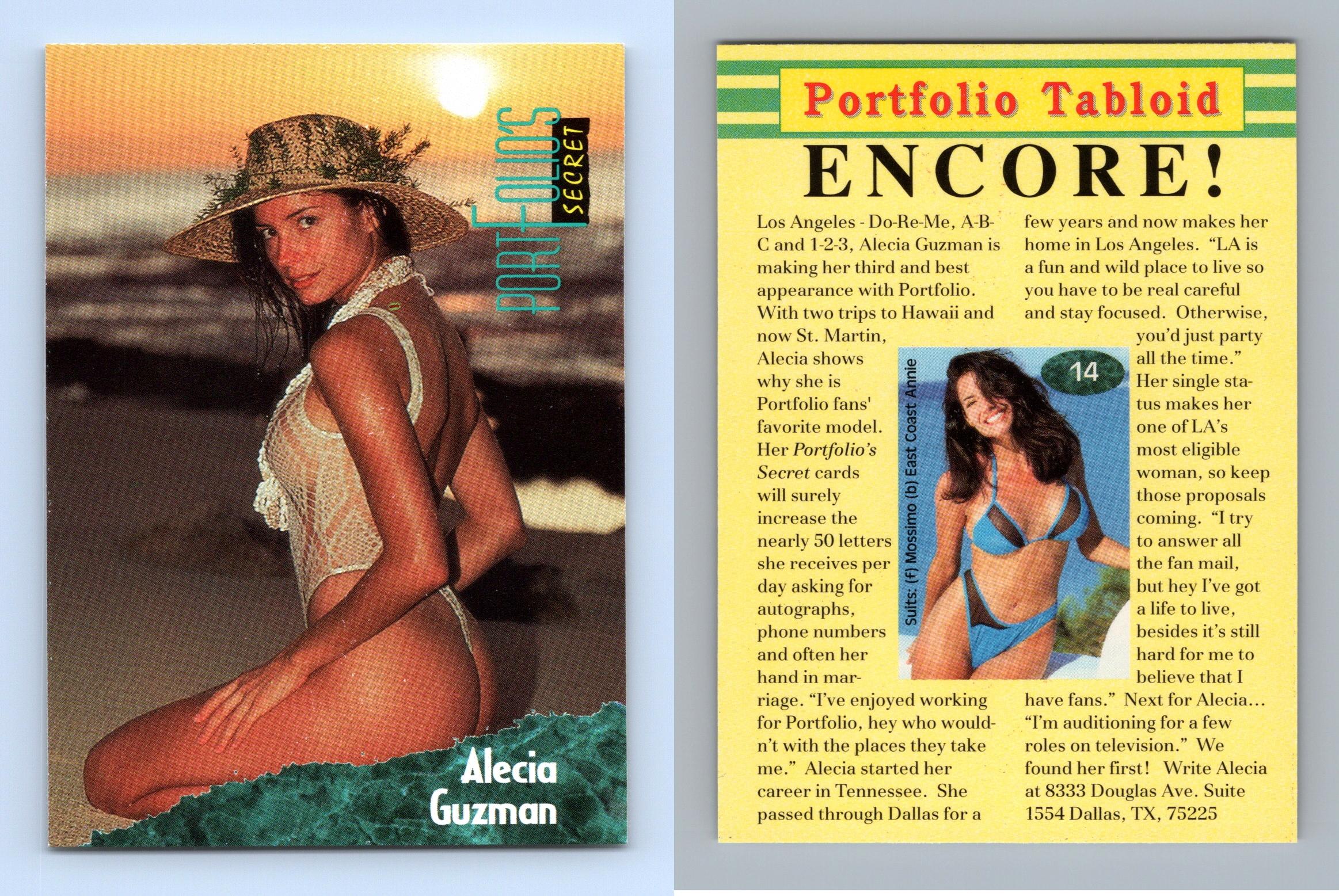 Alicia Guzman #14 Portfolio's Secret 1994 EPG Trading Card | eBay