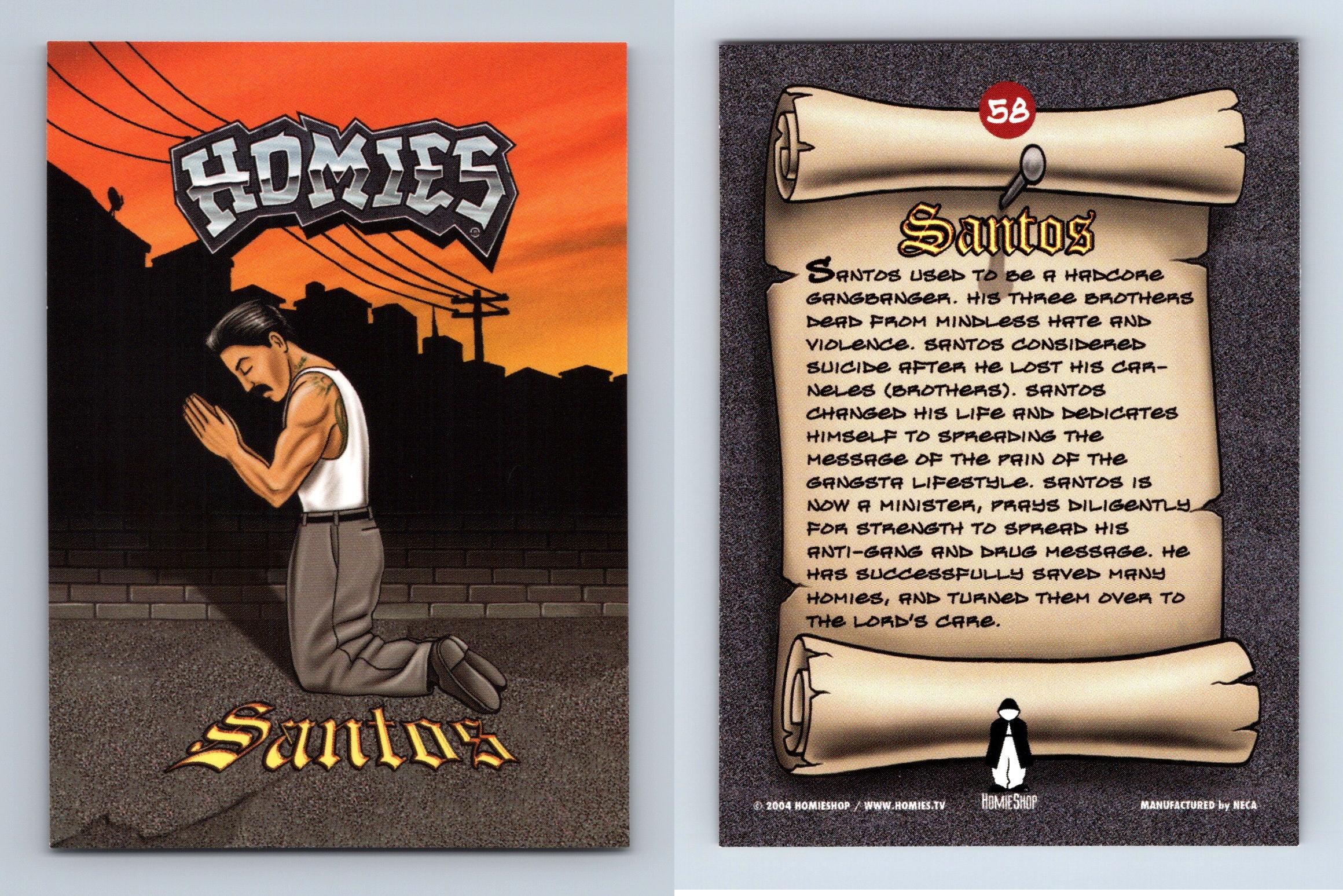 Santos #58 Homies 2004 NECA Trading Card