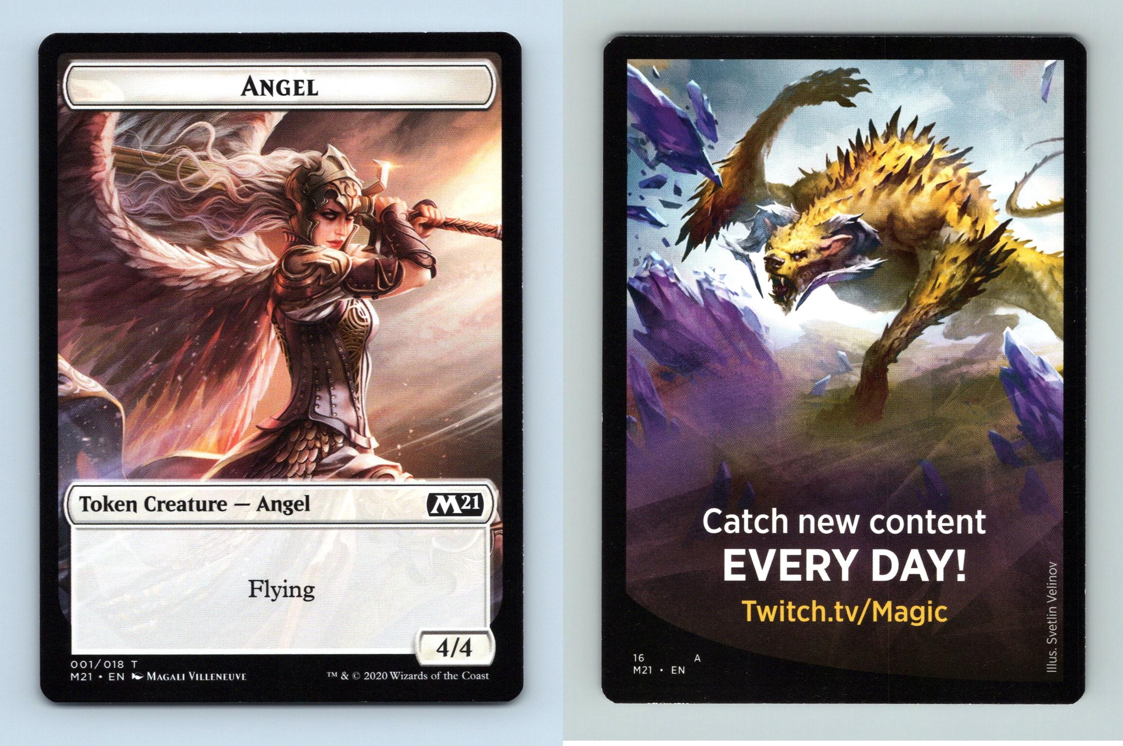 Angel #1/18 MTG Core 2021 Token TCG Card