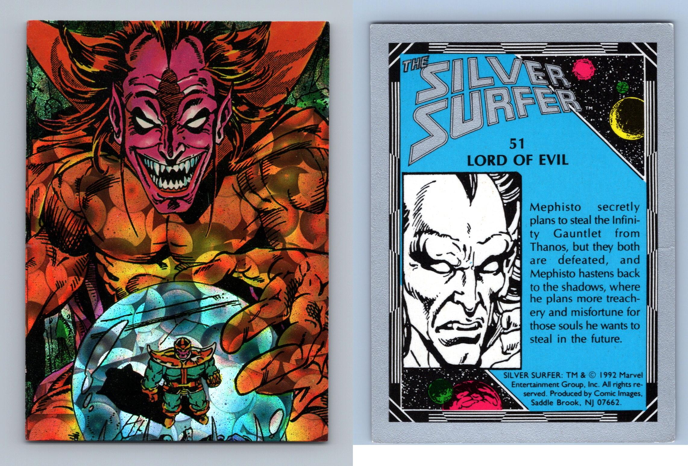 Lord Of Evil #51 The Silver Surfer 1992 Comic Images Trading Card | eBay