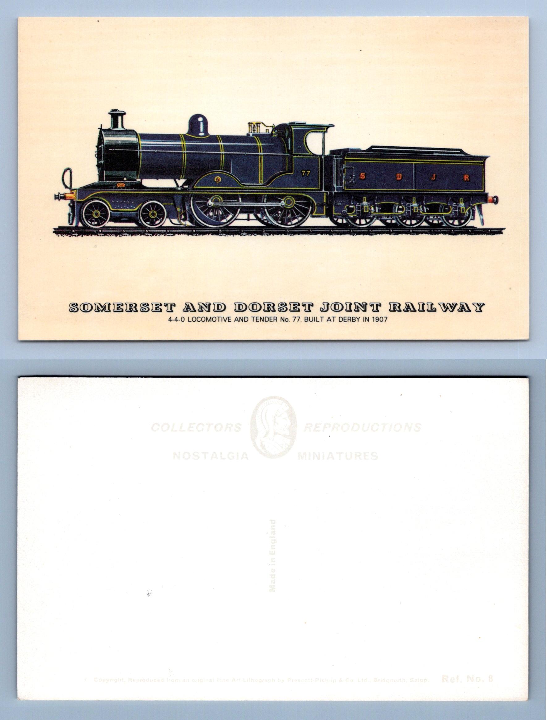 Somerset & Dorset Joint Railway #8 Collectors Reproduction Postcard