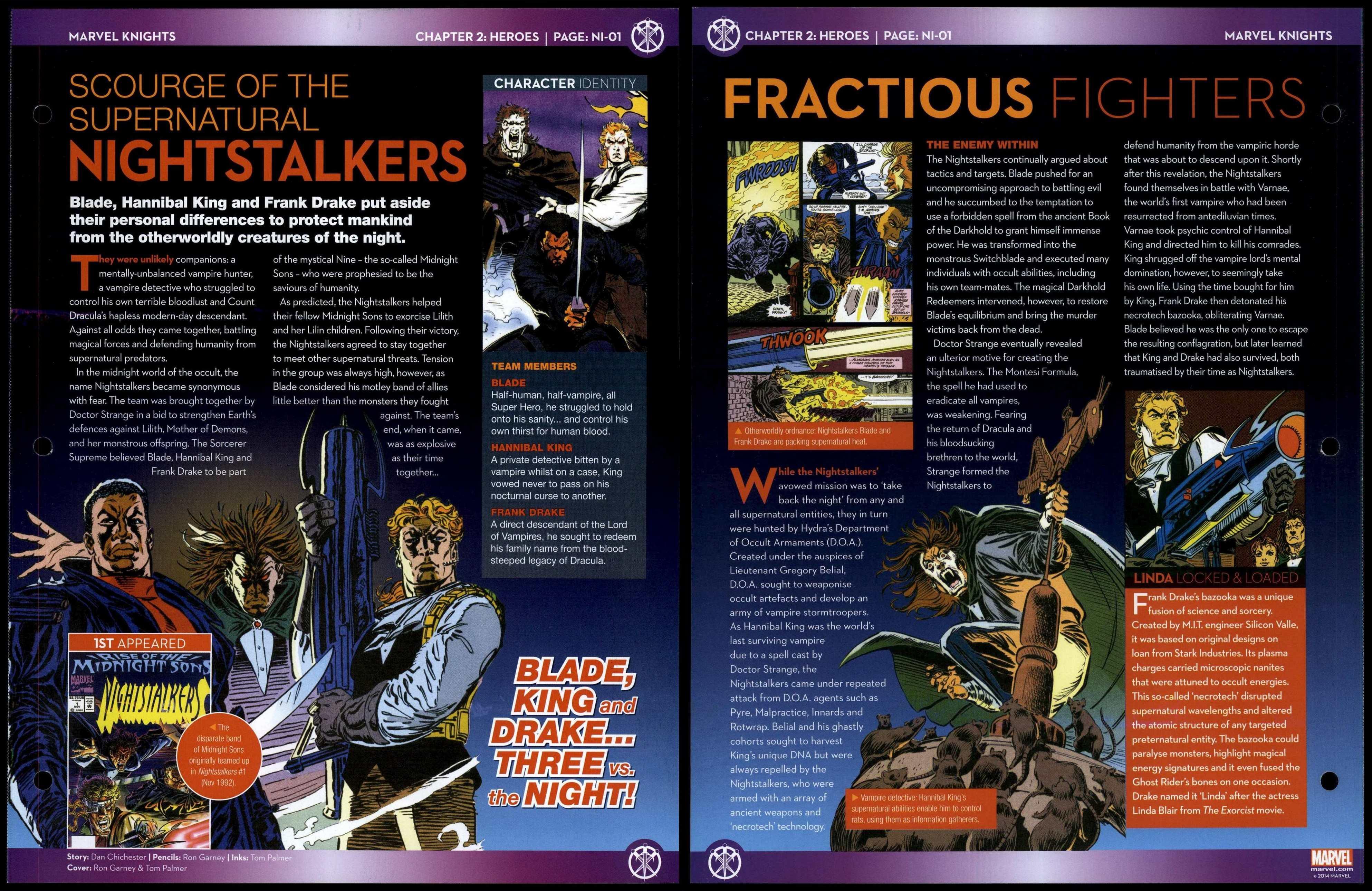 Nightstalkers - Scourge Of Supernatural #NI-01 Heroes - Marvel Knights ...