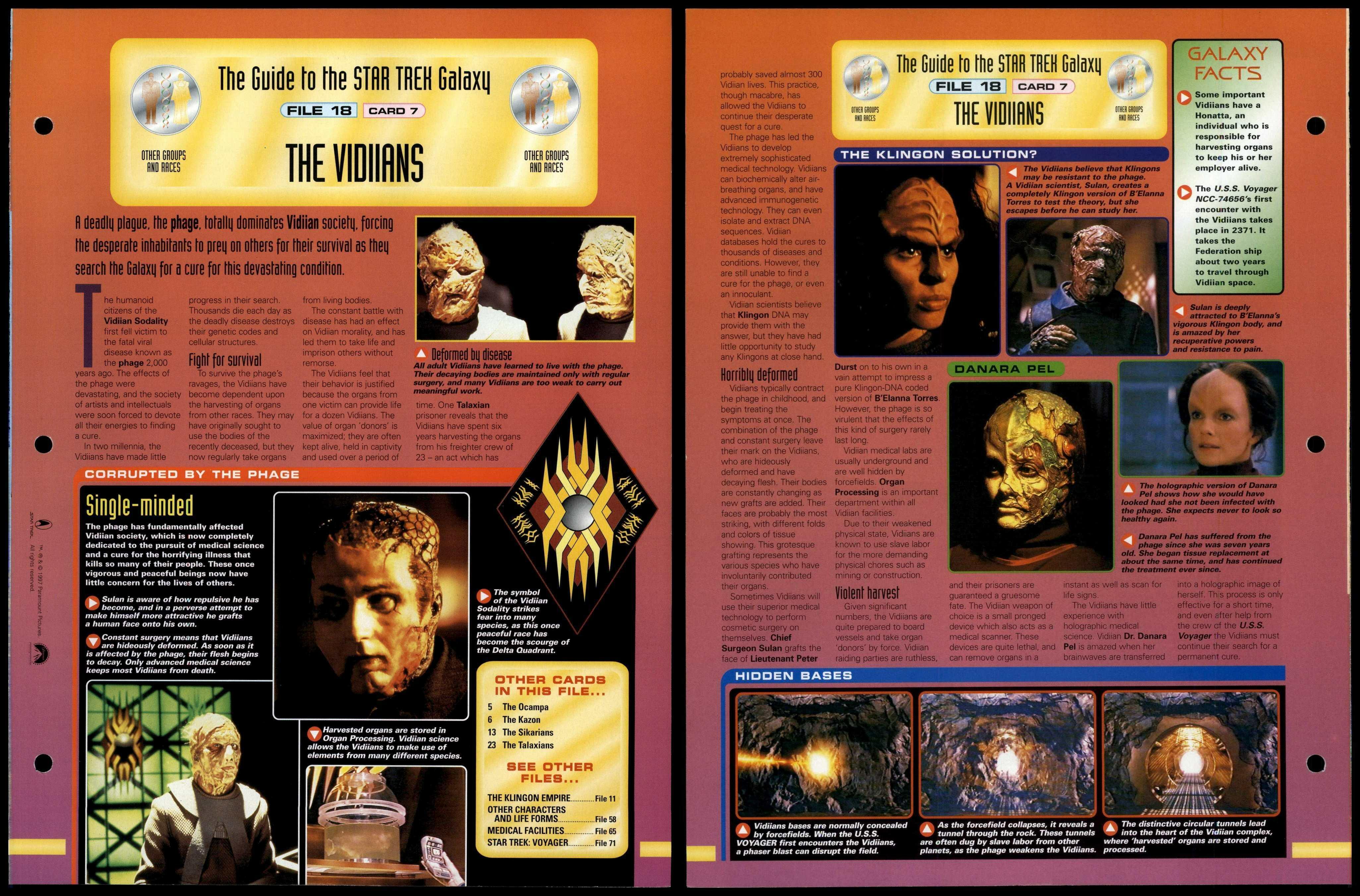 The Vidiians - Other Groups & Races - Star Trek Fact File Page